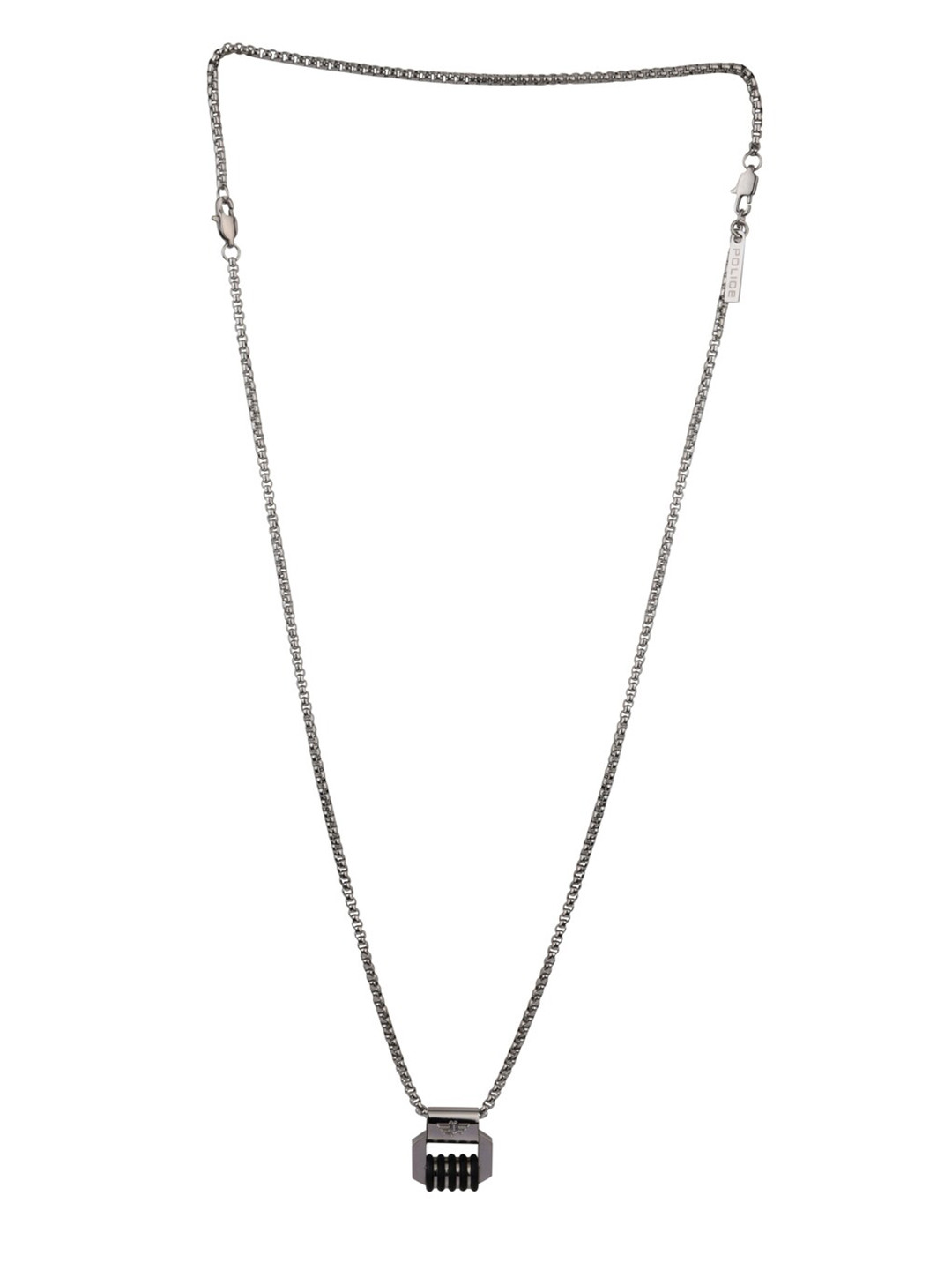 Buy Police Men Silver Toned Pendant Chain - Necklace And Chains for Men ...
