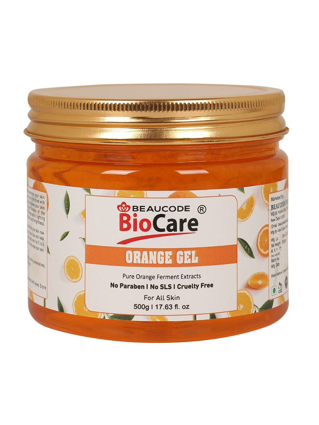 Buy BEAUCODE BIOCARE Orange Gel For All Skin Types 500 G - Serum And ...