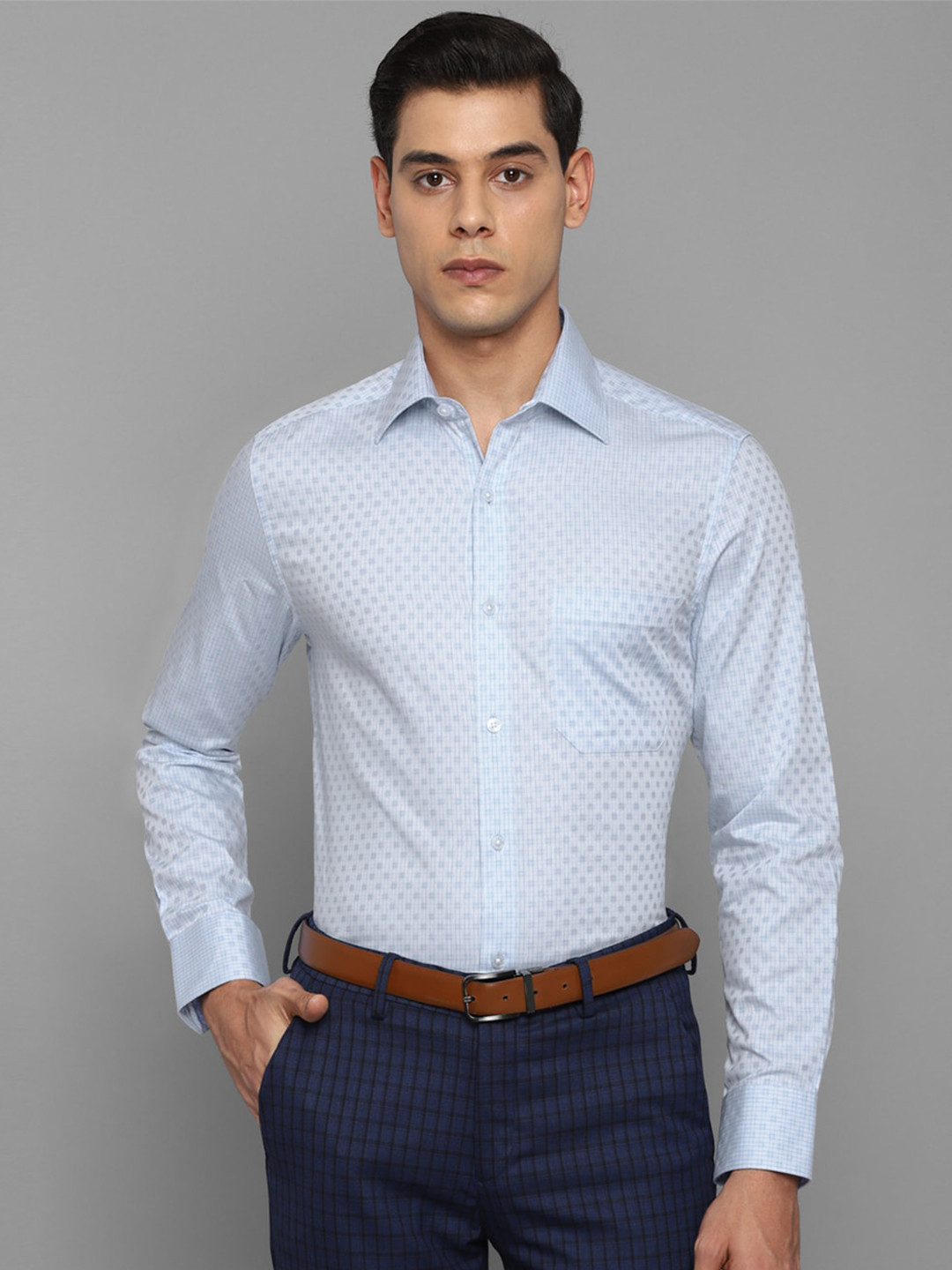 Buy Louis Philippe Men Blue Formal Shirt - Shirts for Men 18315266 | Myntra