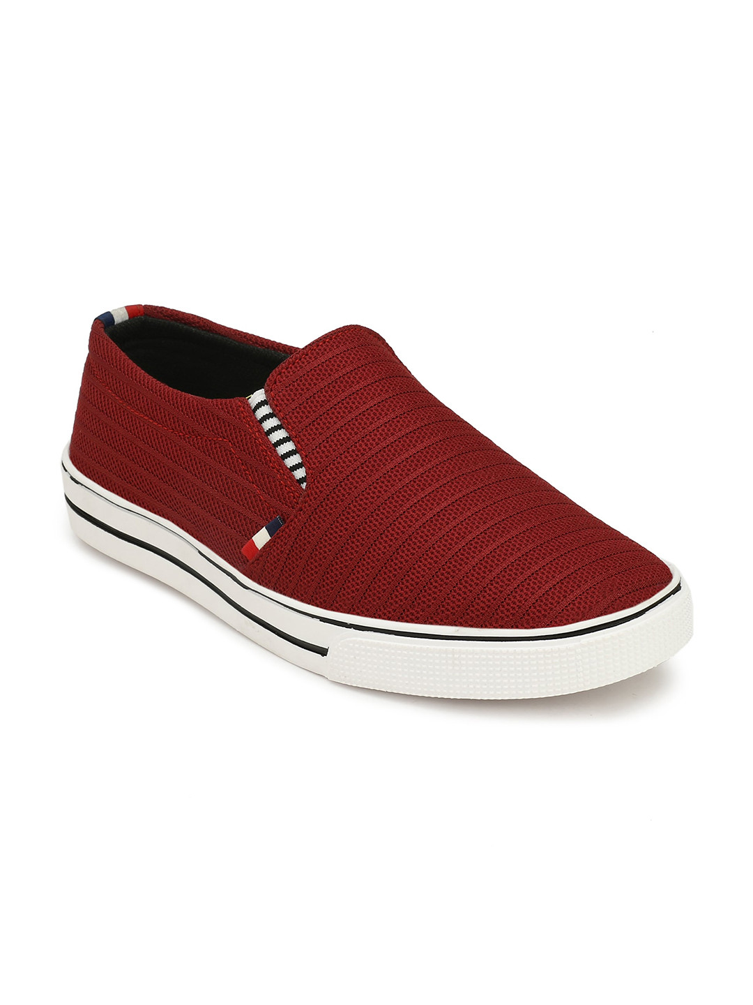 Buy Ferraiolo Men Red Slip On Sneakers - Casual Shoes for Men 18320764 ...