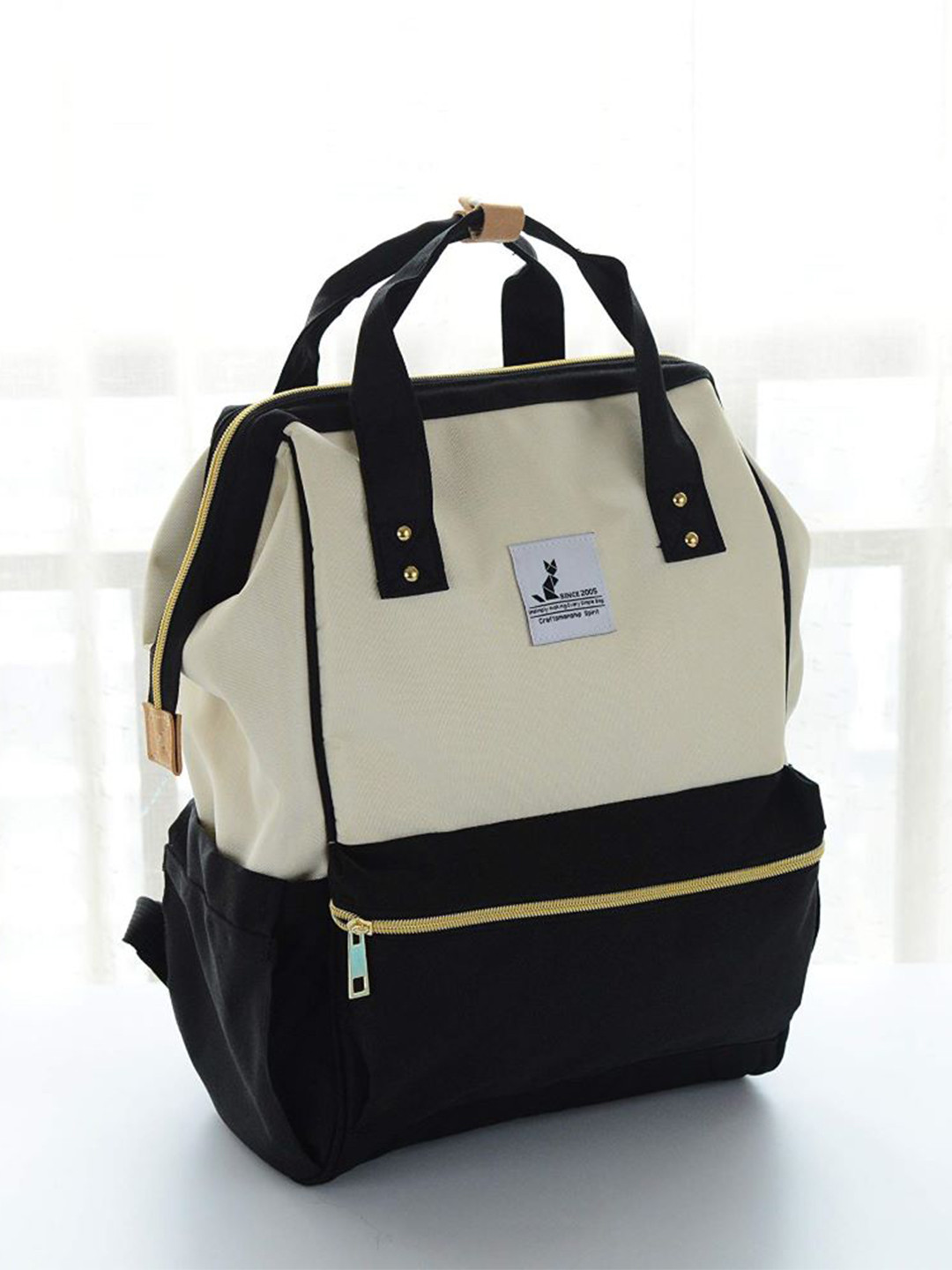Buy SYGA Unisex Kids Black & Cream Coloured Backpack - Backpacks for ...