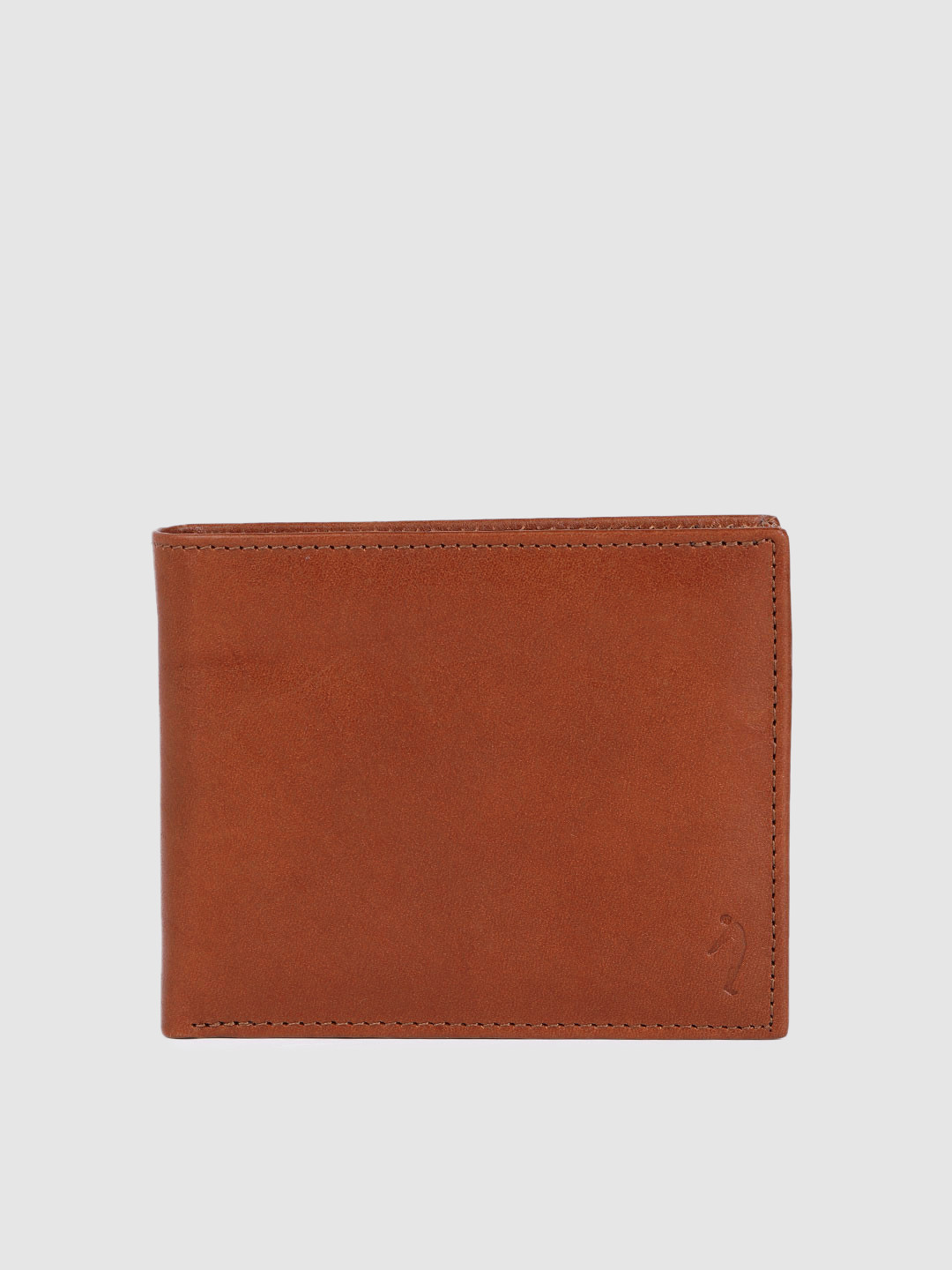 Buy Indian Terrain Men Tan Brown Leather Two Fold Wallet - Wallets for ...