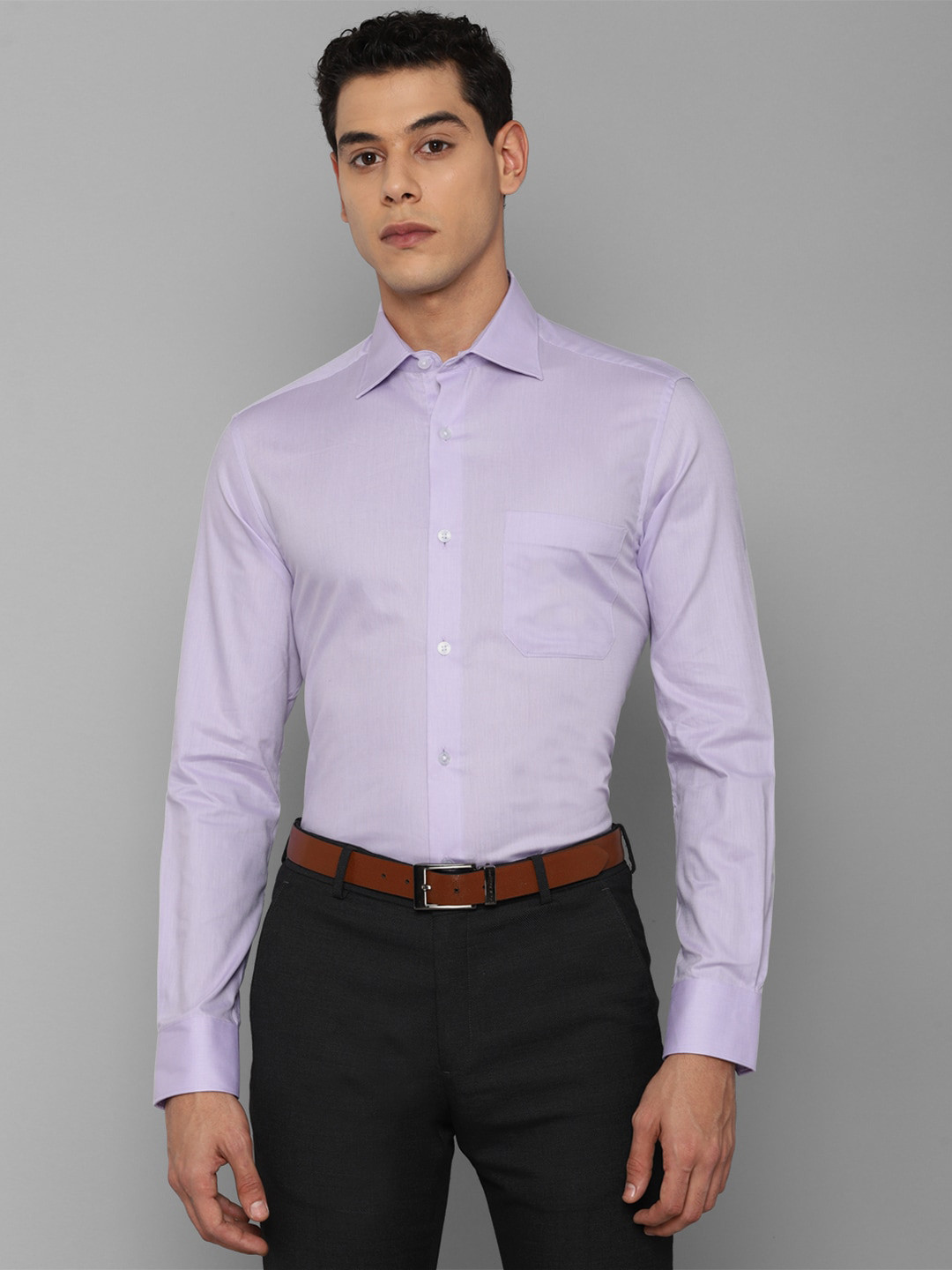 Buy Louis Philippe Men Purple Formal Shirt - Shirts for Men 18333914 ...