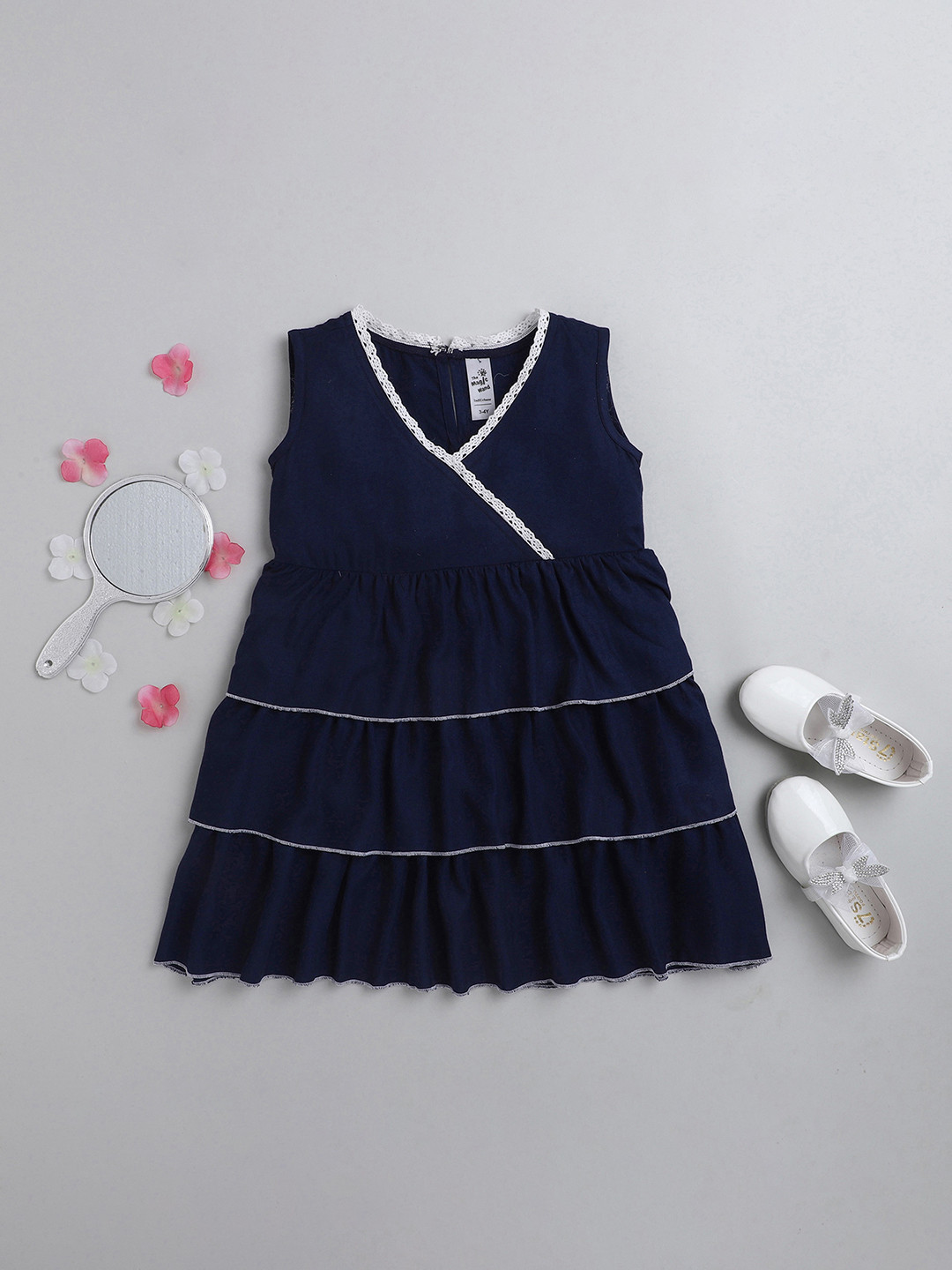 Buy The Magic Wand Navy Blue Dress - Dresses for Girls 18336416 | Myntra
