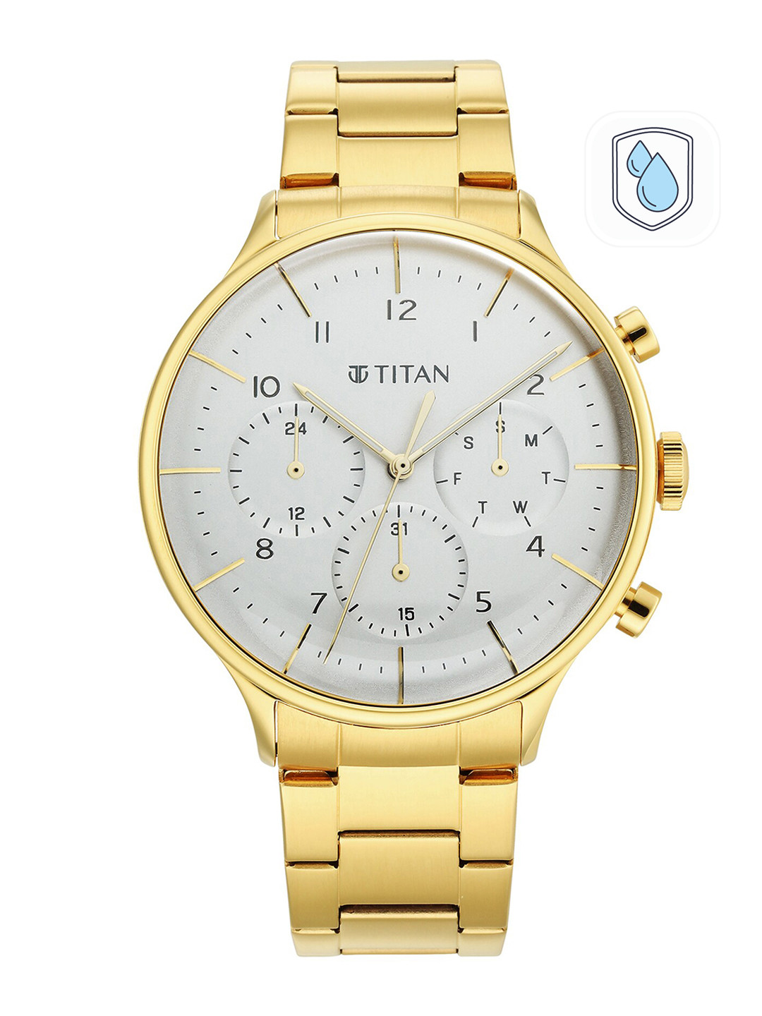 Buy Titan Men Dial & Stainless Steel Bracelet Style Straps Analogue ...