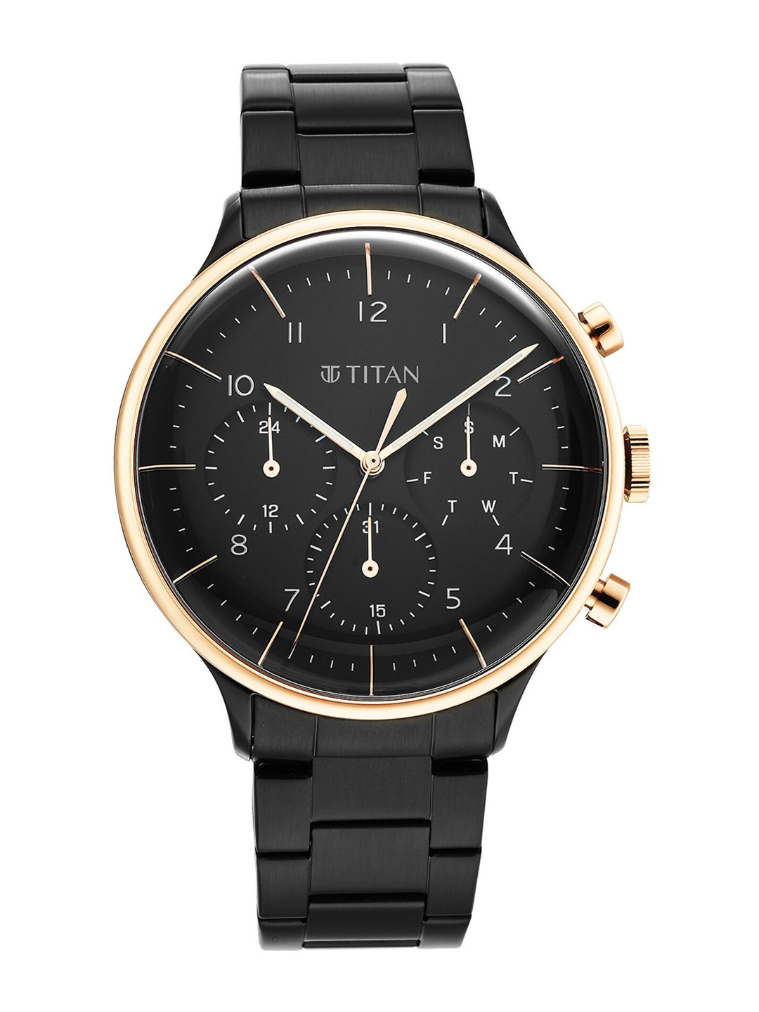 Buy Titan Men Dial & Stainless Steel Bracelet Style Straps Analogue ...