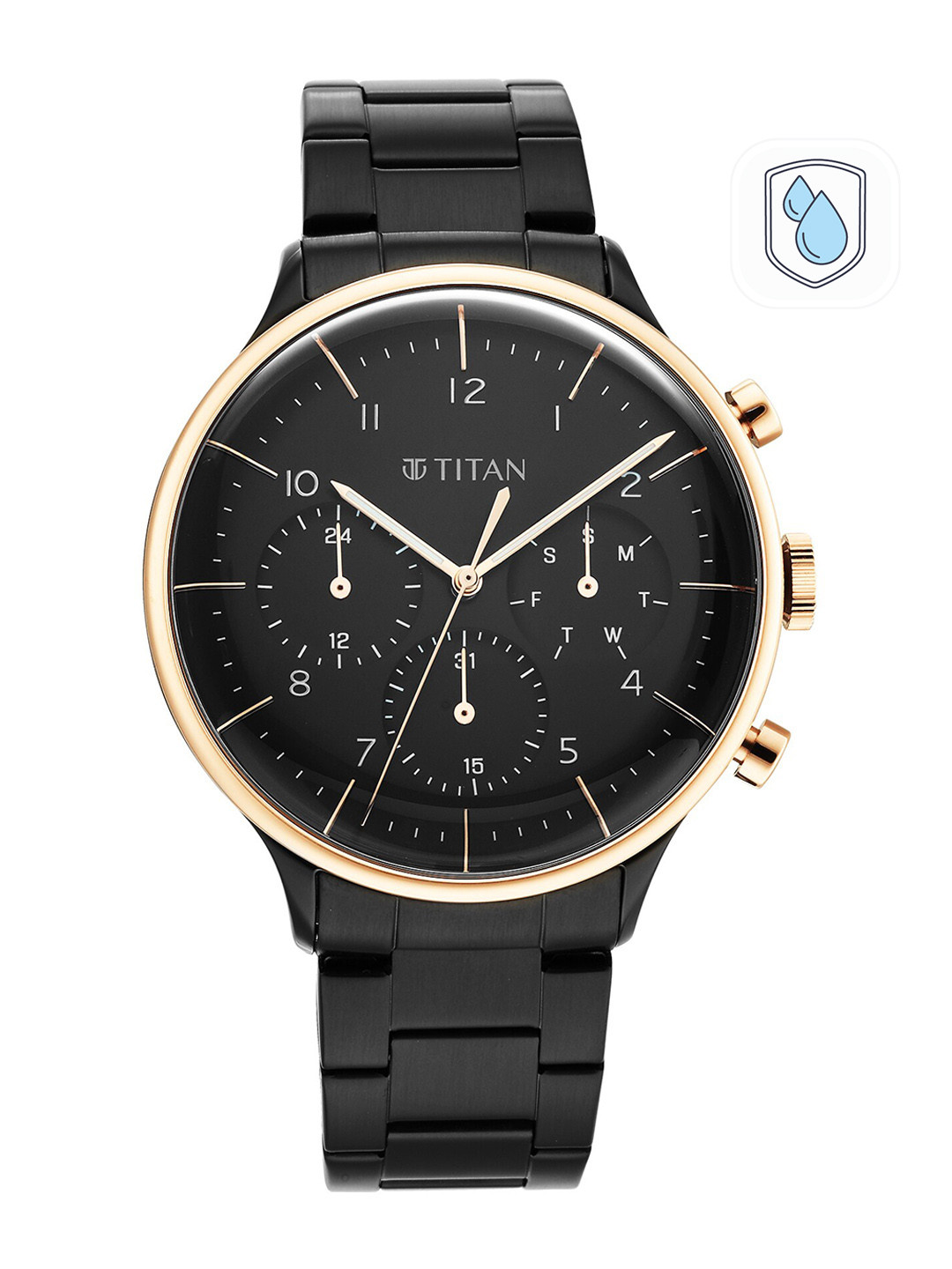 Buy Titan Men Dial & Stainless Steel Bracelet Style Straps Analogue ...