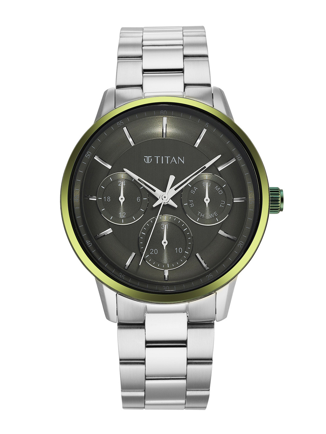 Buy Titan Men Dial & Stainless Steel Bracelet Style Straps Analogue ...