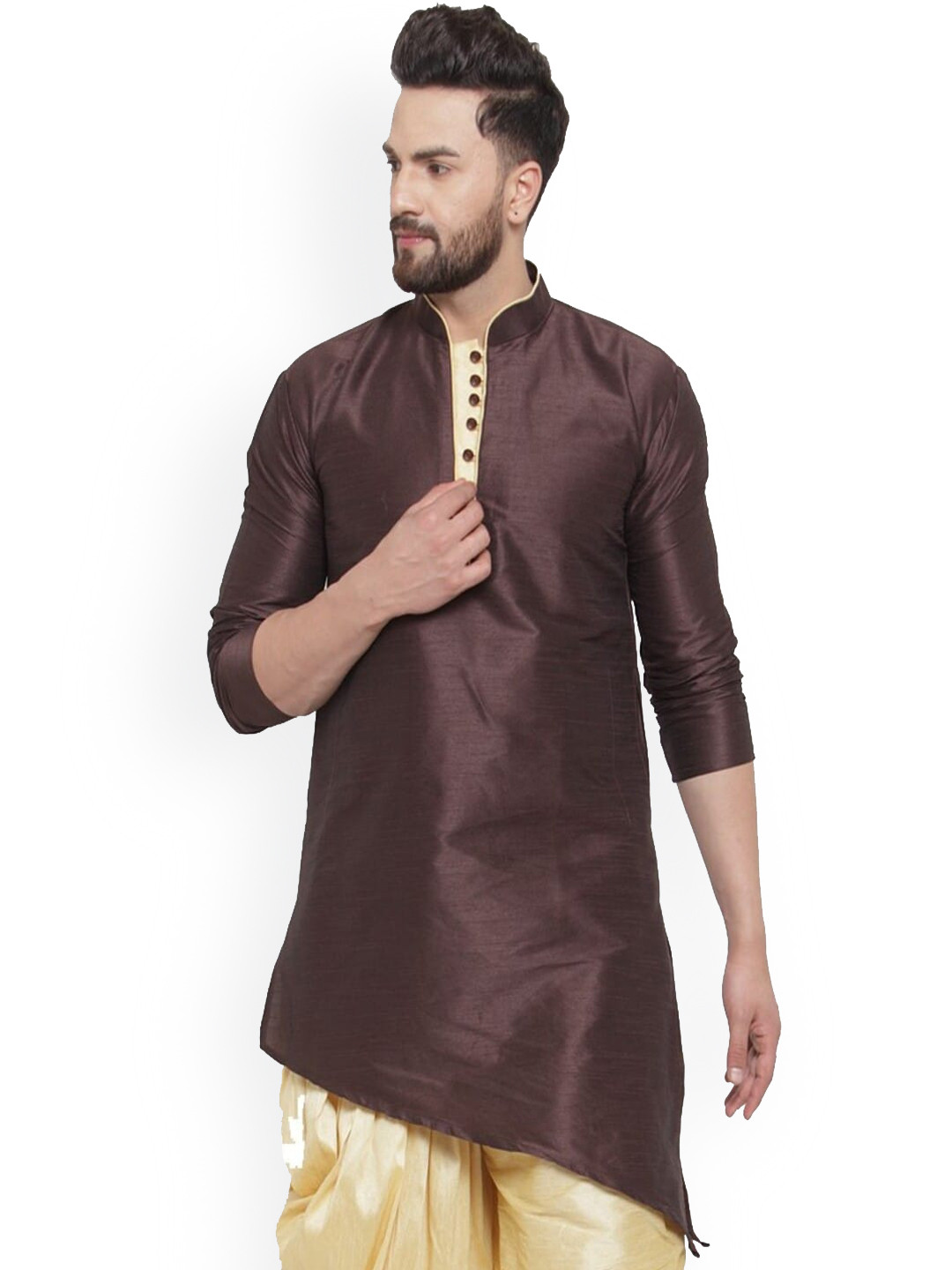 Buy Kaifoo Men White Thread Work Kurta - Kurtas for Men 18340746 | Myntra