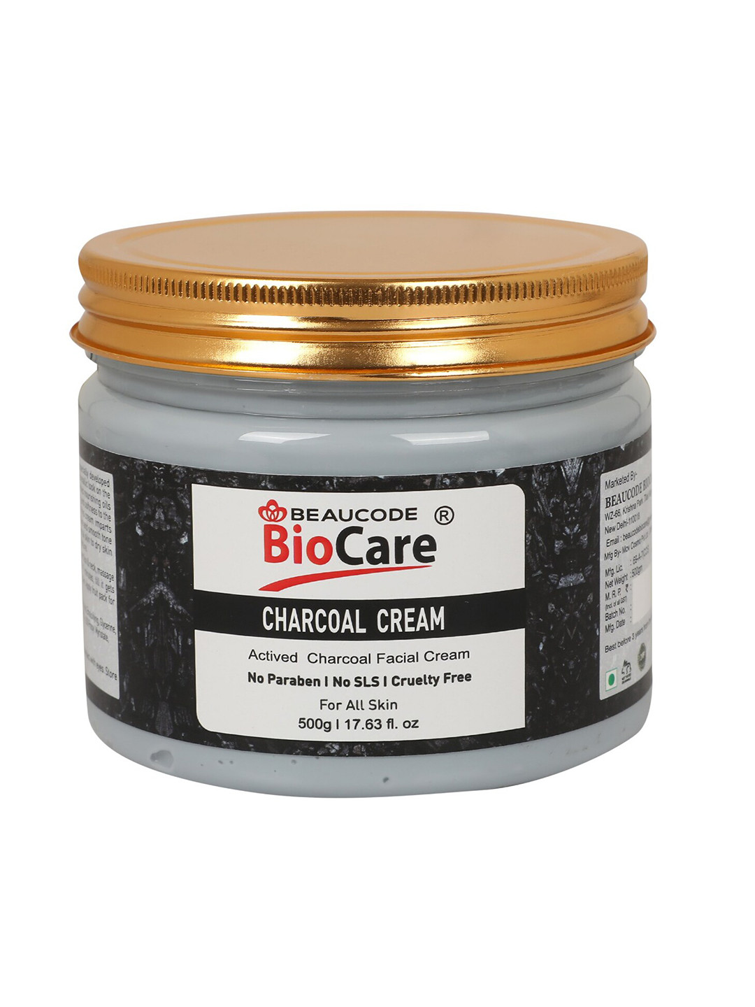 Buy BEAUCODE BIOCARE Activated Charcoal Facial Cream For All Skin Types ...