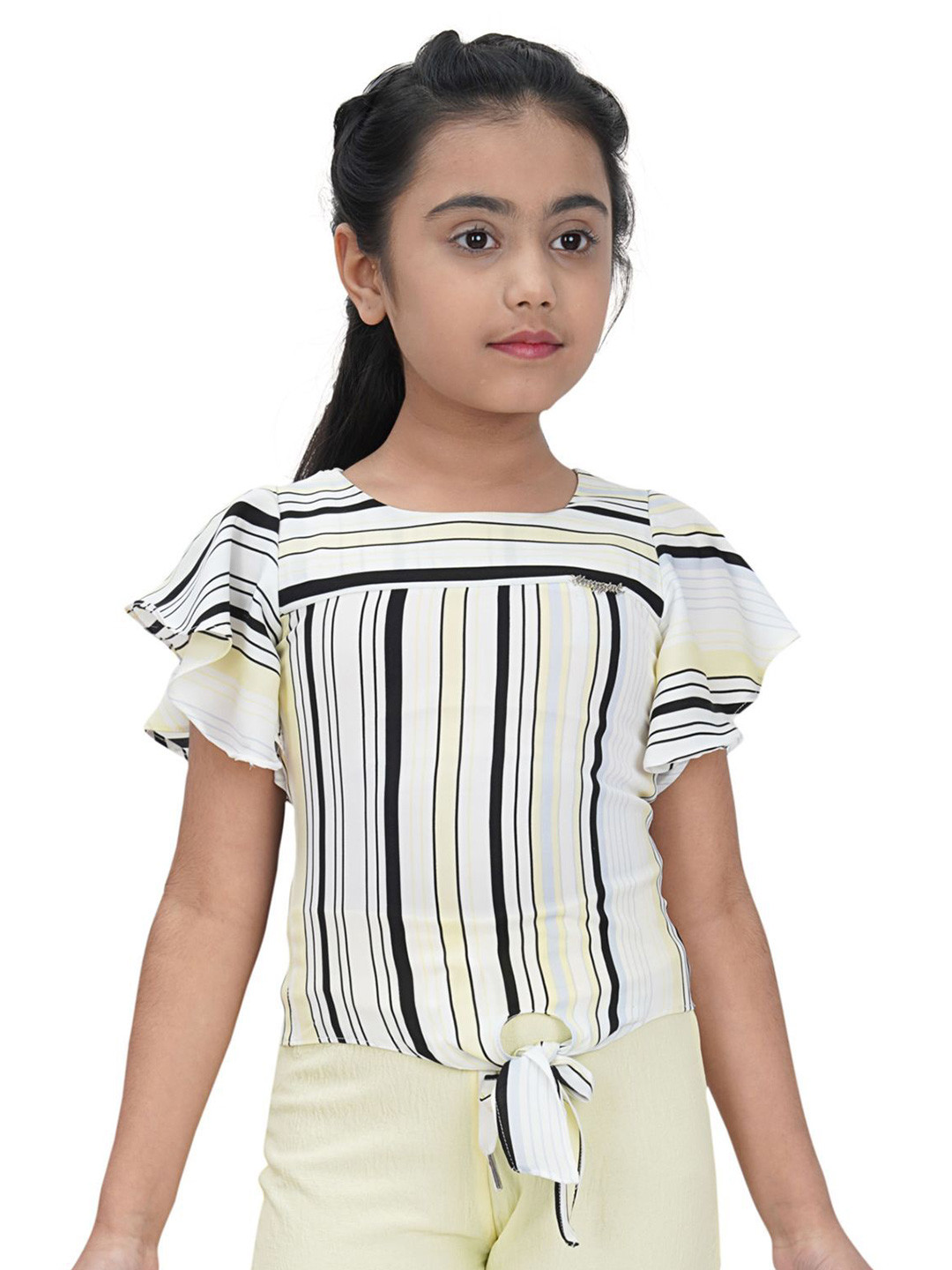Buy Tiny Girl Yellow Striped Top - Tops for Girls 18342886 | Myntra