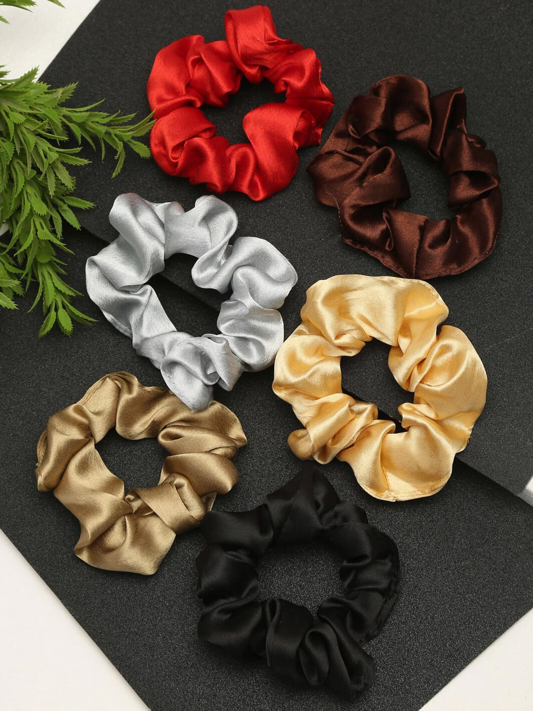 Buy Celena Cole Women Set Of 6 Scrunchies - Hair Accessory for Women ...