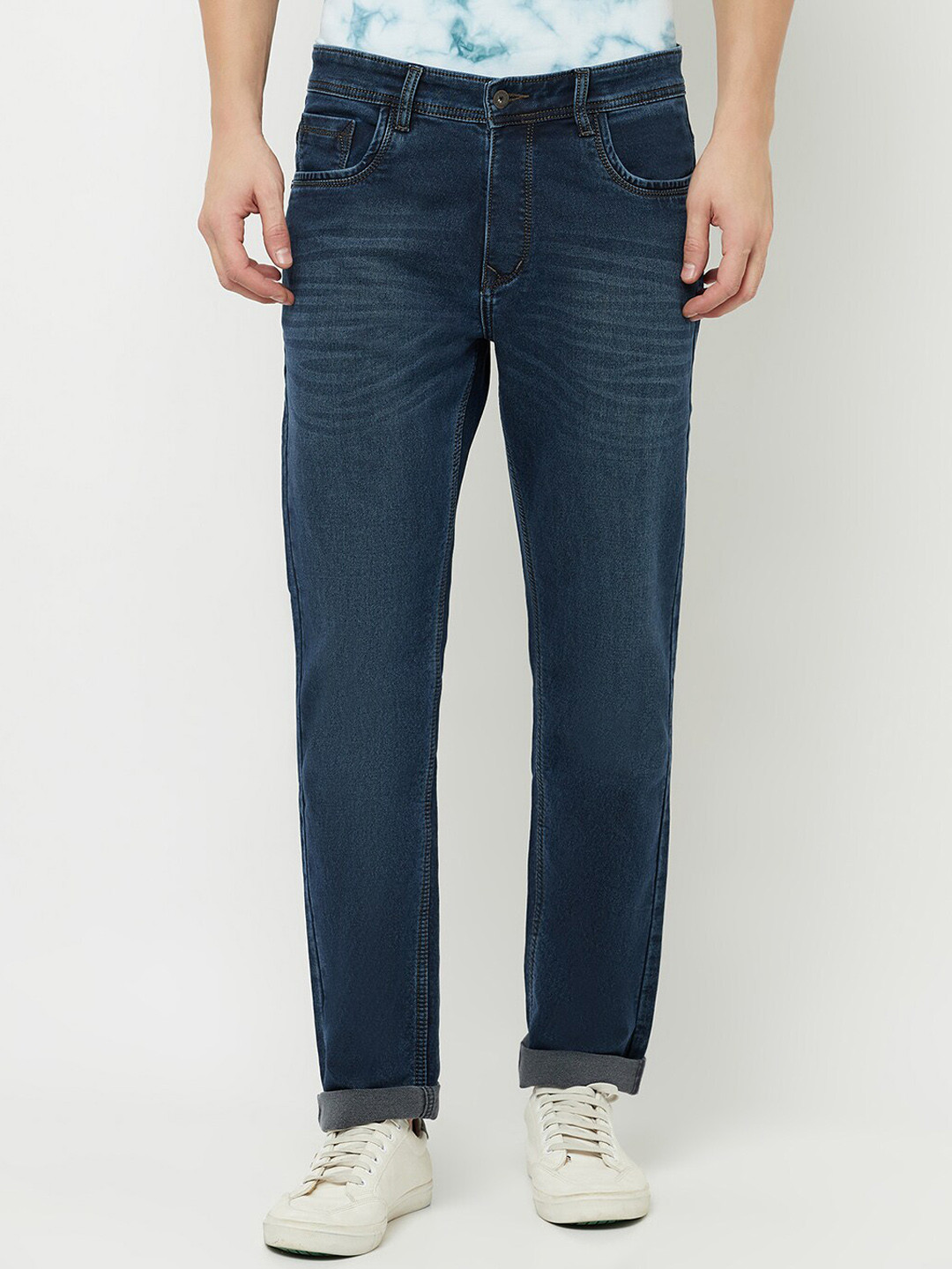 Buy Octave Men Grey Light Fade Stretchable Jeans - Jeans for Men ...