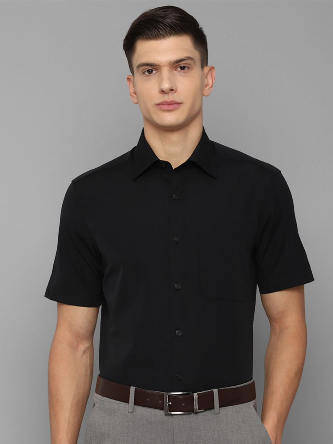 Buy Louis Philippe Men Black Formal Shirt - Shirts for Men 18351604 ...