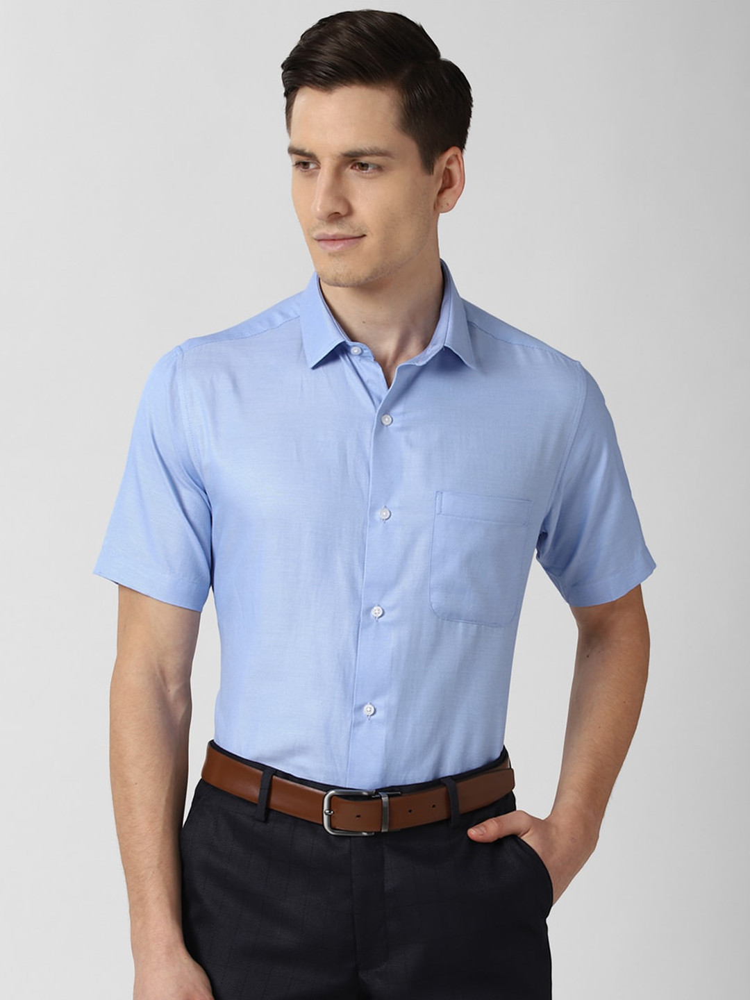 Buy Peter England Men Blue Formal Shirt - Shirts for Men 18352060 | Myntra