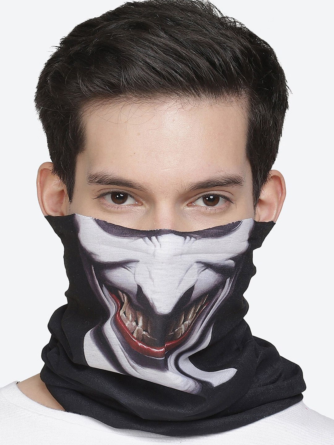 Buy Free Authority Men Black & Red Batman Printed Neck Gaiter - Scarves ...