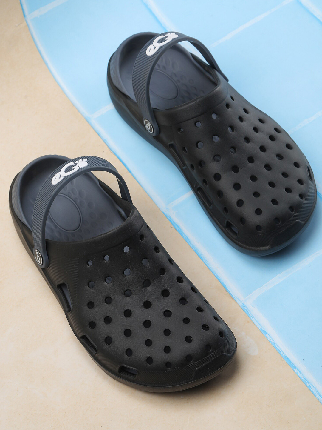 Buy Ego Men Black Clogs Sandals - Sandals for Men 18358588 | Myntra