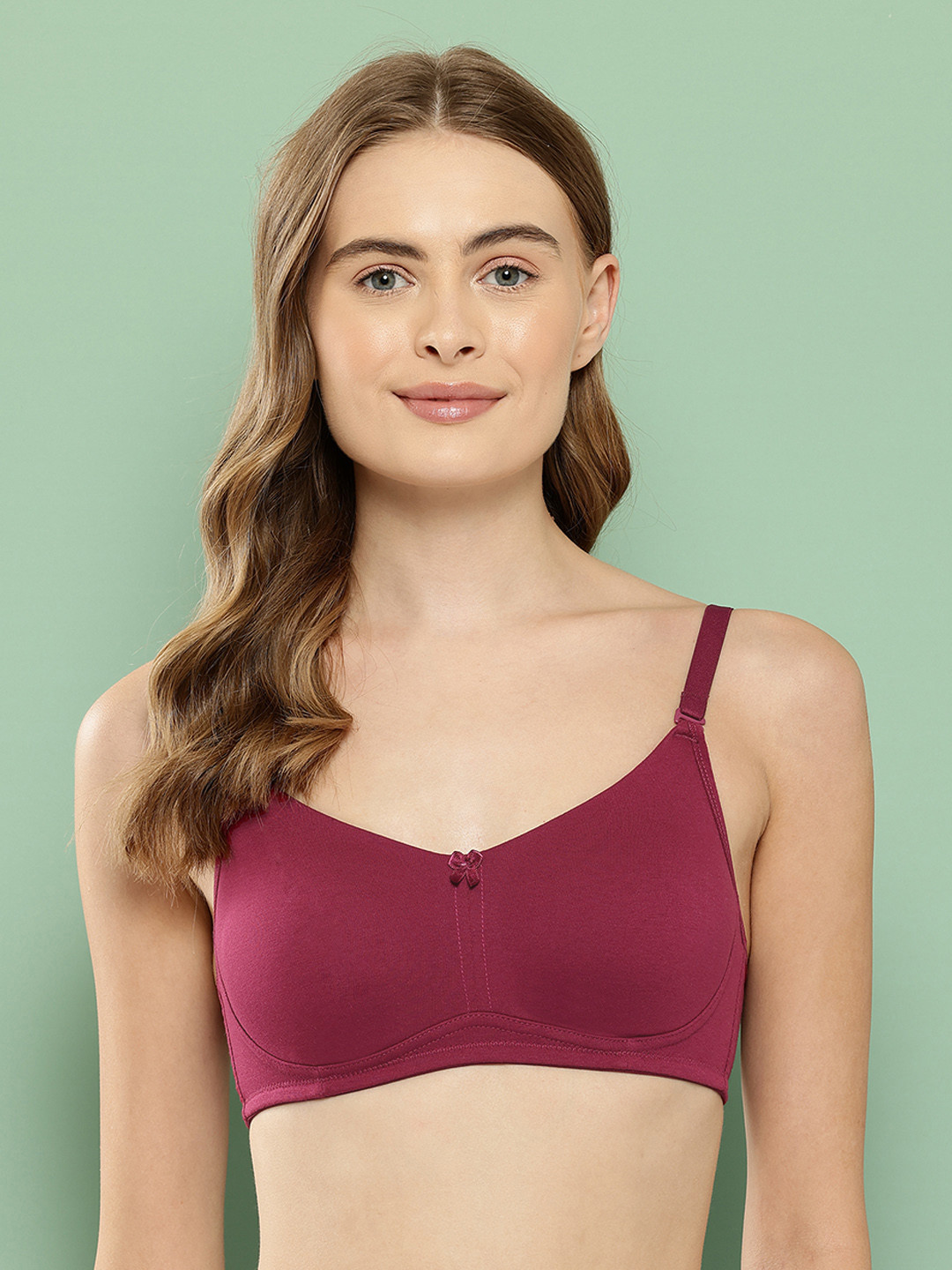 Buy Leading Lady Maroon Bra Non Padded - Bra for Women 18362290 | Myntra