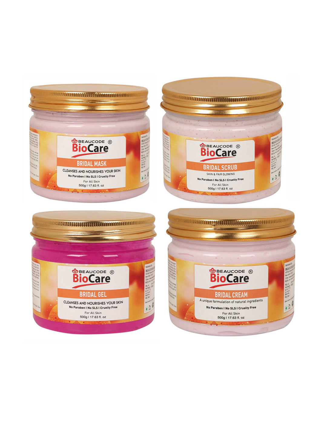 Buy BEAUCODE BIOCARE Bridal Facial Kit 500 G Each - Facial Kit for ...