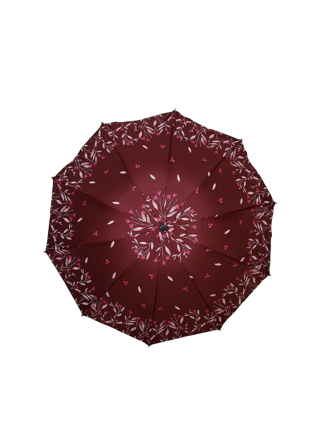 Buy LOOM LEGACY Maroon Floral Printed 3 Fold Umbrellas - Umbrellas for ...
