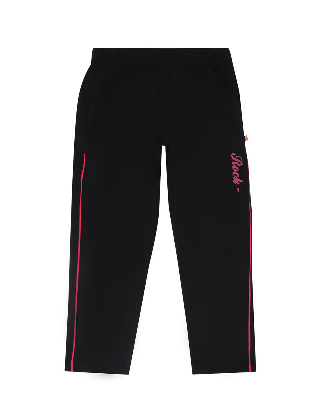 Buy PROTEENS Girls Black Solid Track Pants - Track Pants for Girls ...