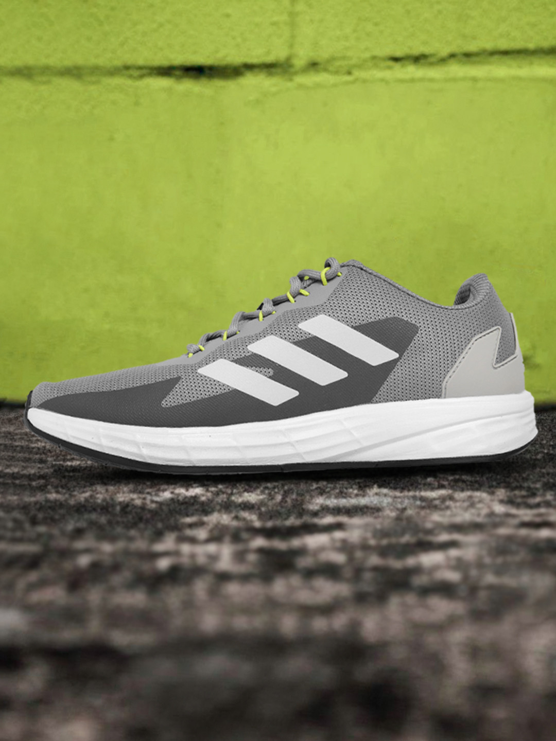 Buy ADIDAS Men Grey Woven Design Adi Dash Running Shoes - Sports Shoes ...