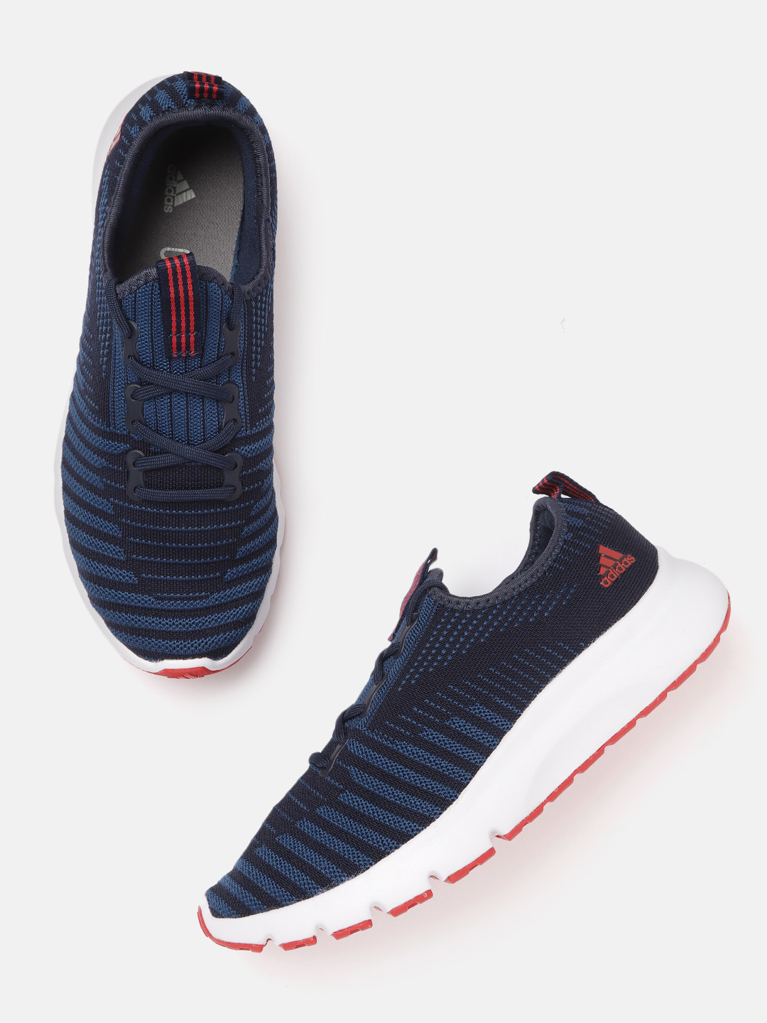 Buy ADIDAS Men Navy Blue Woven Design StrutHunt Walking Shoes - Sports ...