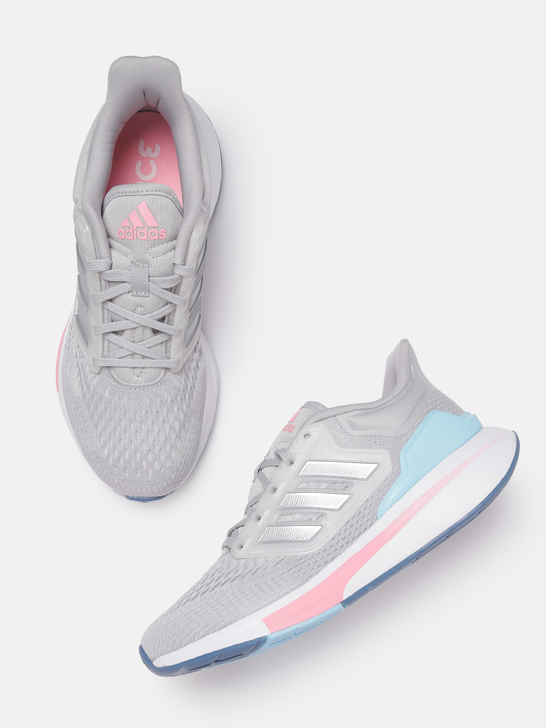 Buy ADIDAS Women Grey Woven Design EQ21 Running Shoes - Sports Shoes ...