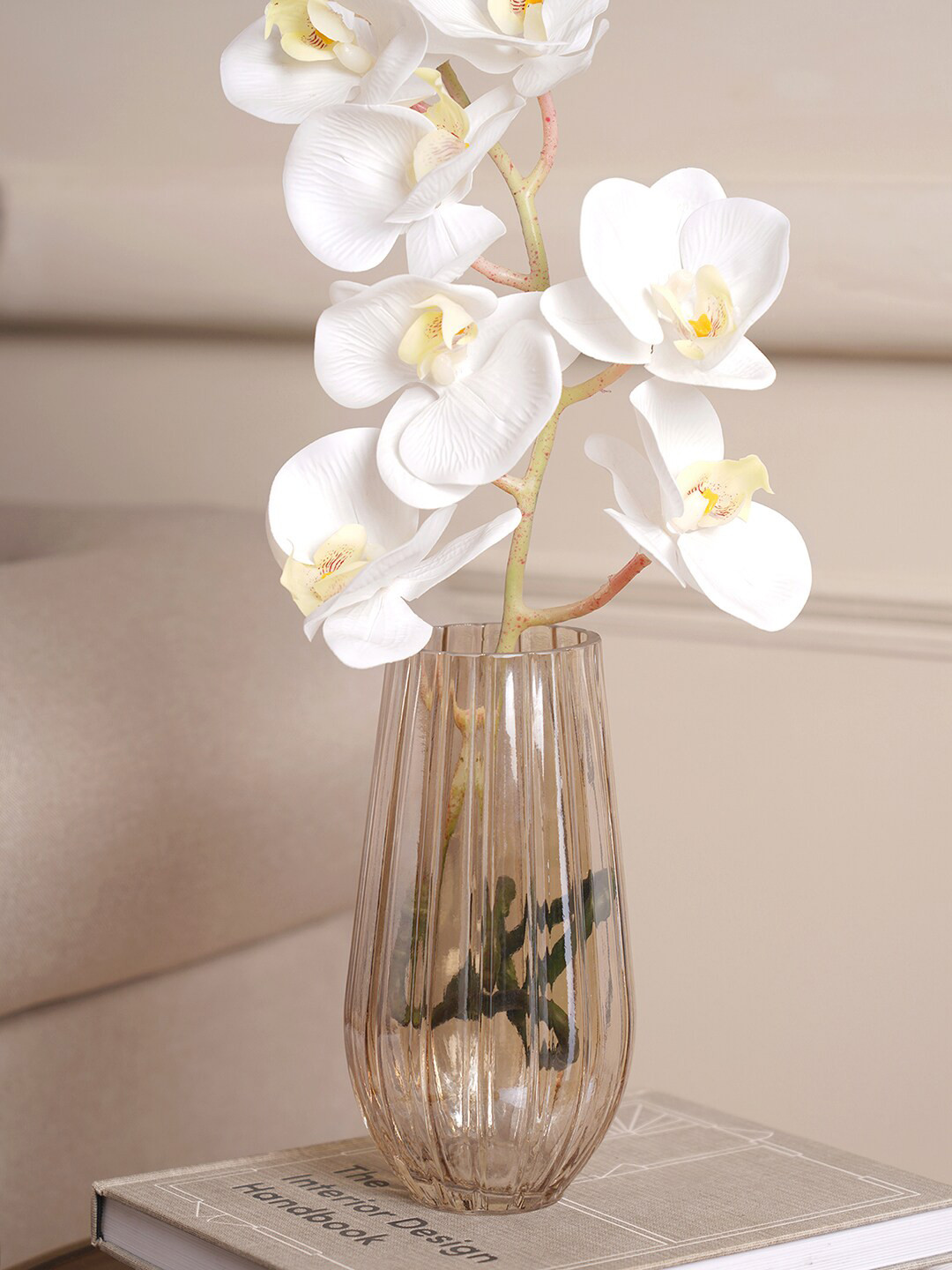 Buy Pure Home And Living Pink Solid Glass Lustre Vase - Vases for ...