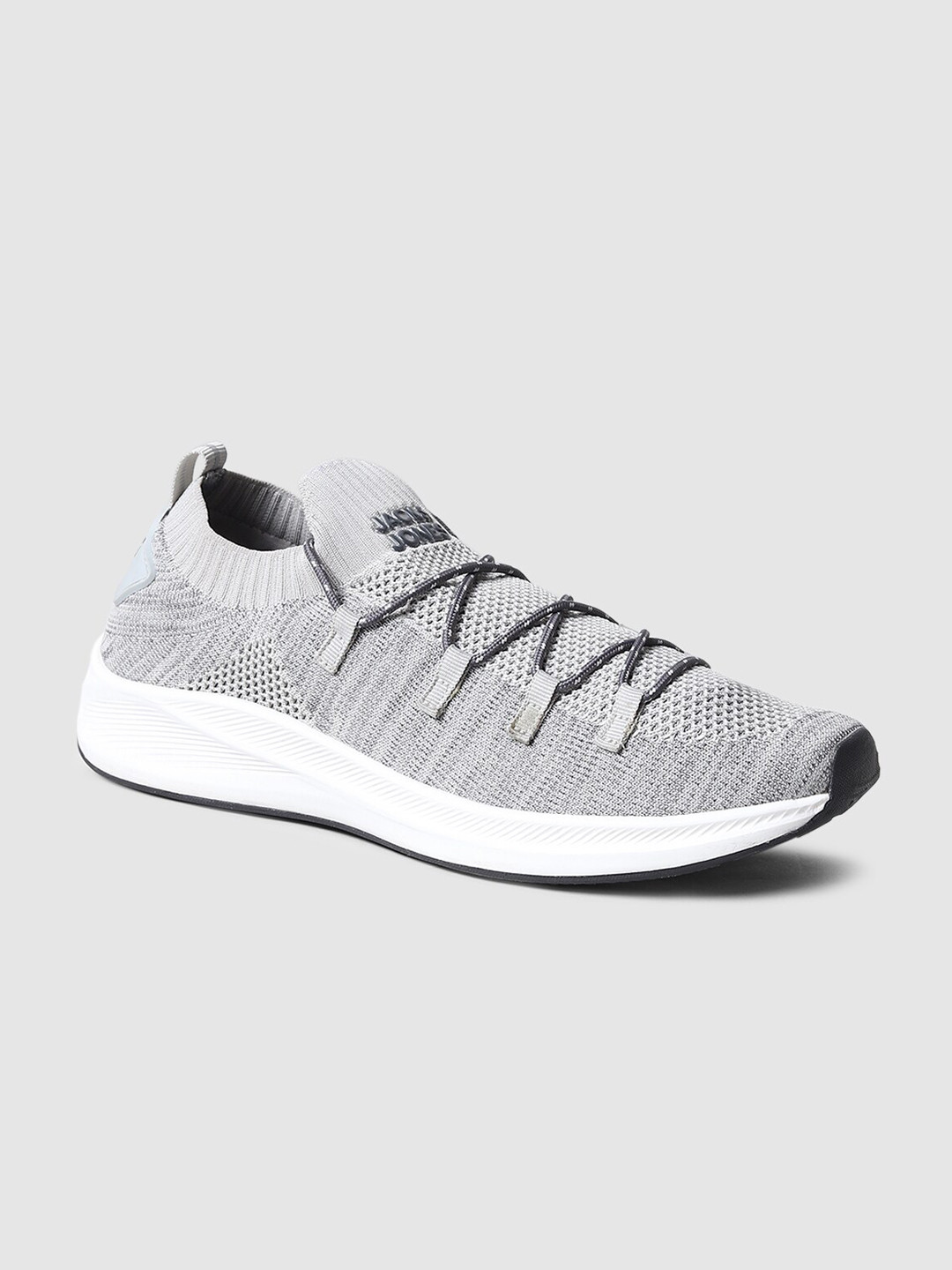 Buy Jack & Jones Men Grey Woven Design Sneakers - Casual Shoes for Men ...