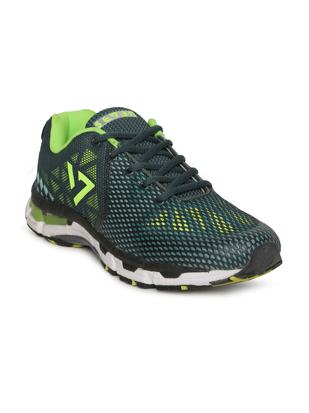 Buy SEVEN By MS Dhoni Men Teal Green Dash 7.0 Running Shoes - Sports ...