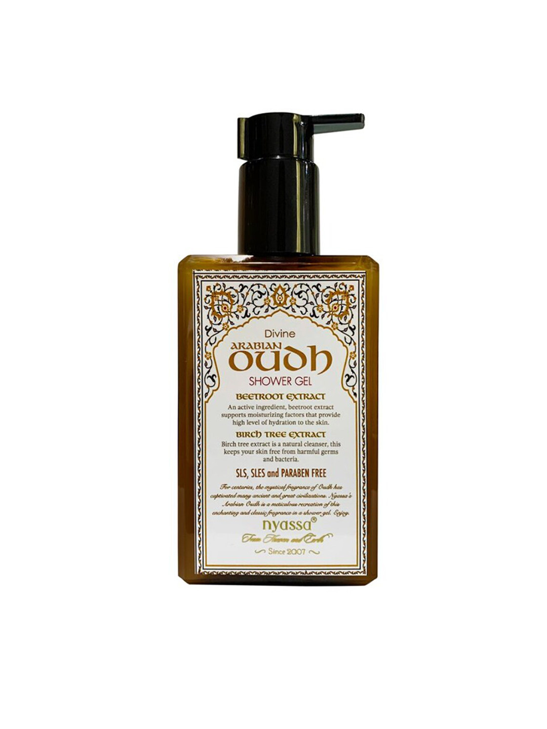 Buy Nyassa Arabian Oudh Shower Gel With Beetroot & Birch Tree Extract 215 Ml - Body Wash And ...