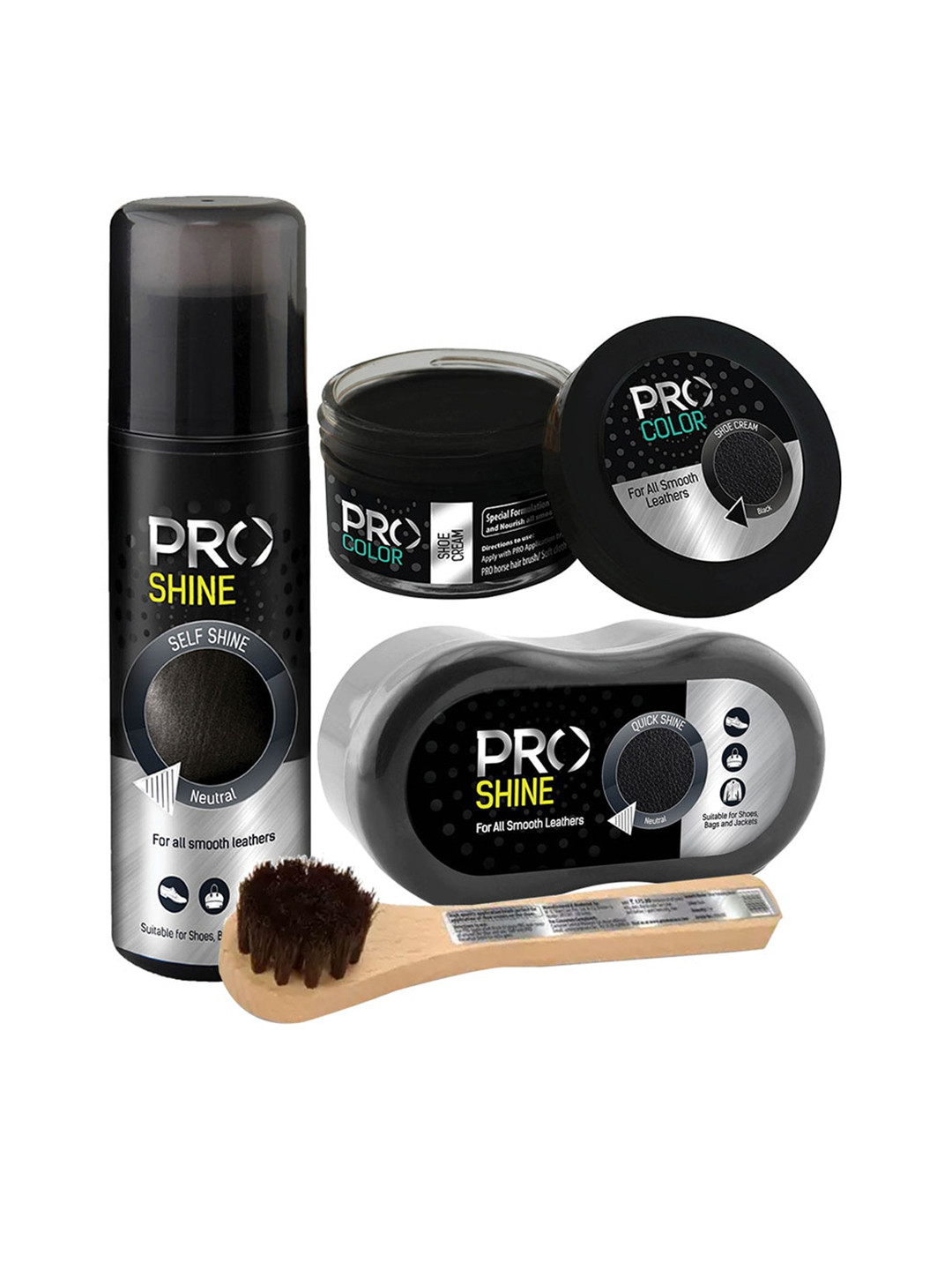 Buy PRO Set Of 4 Shoe Color & Shine Kit - Shoe Care for Unisex 18411714 ...