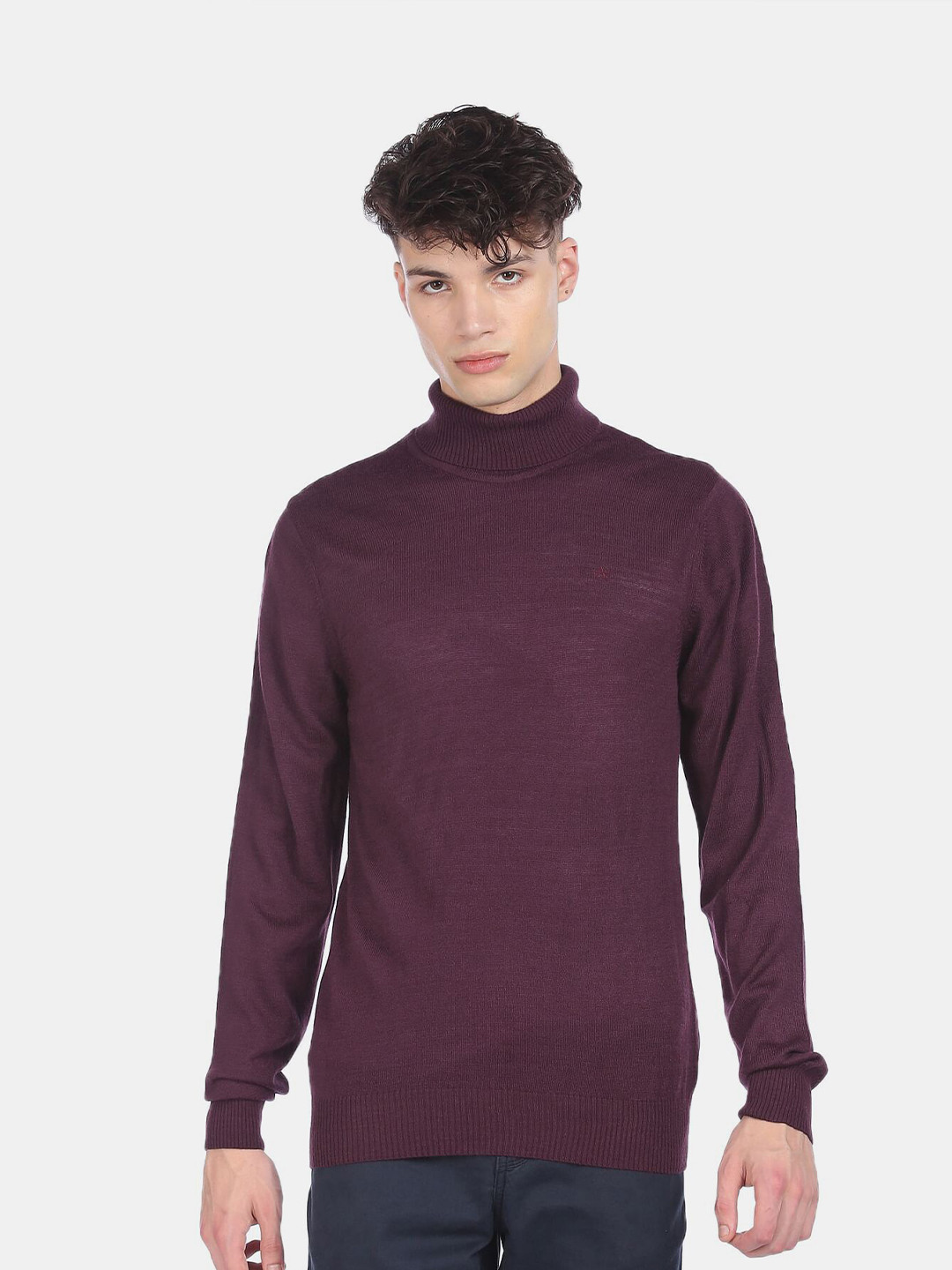Buy Arrow Sport Men Purple Sweaters - Sweaters for Men 18412868 | Myntra