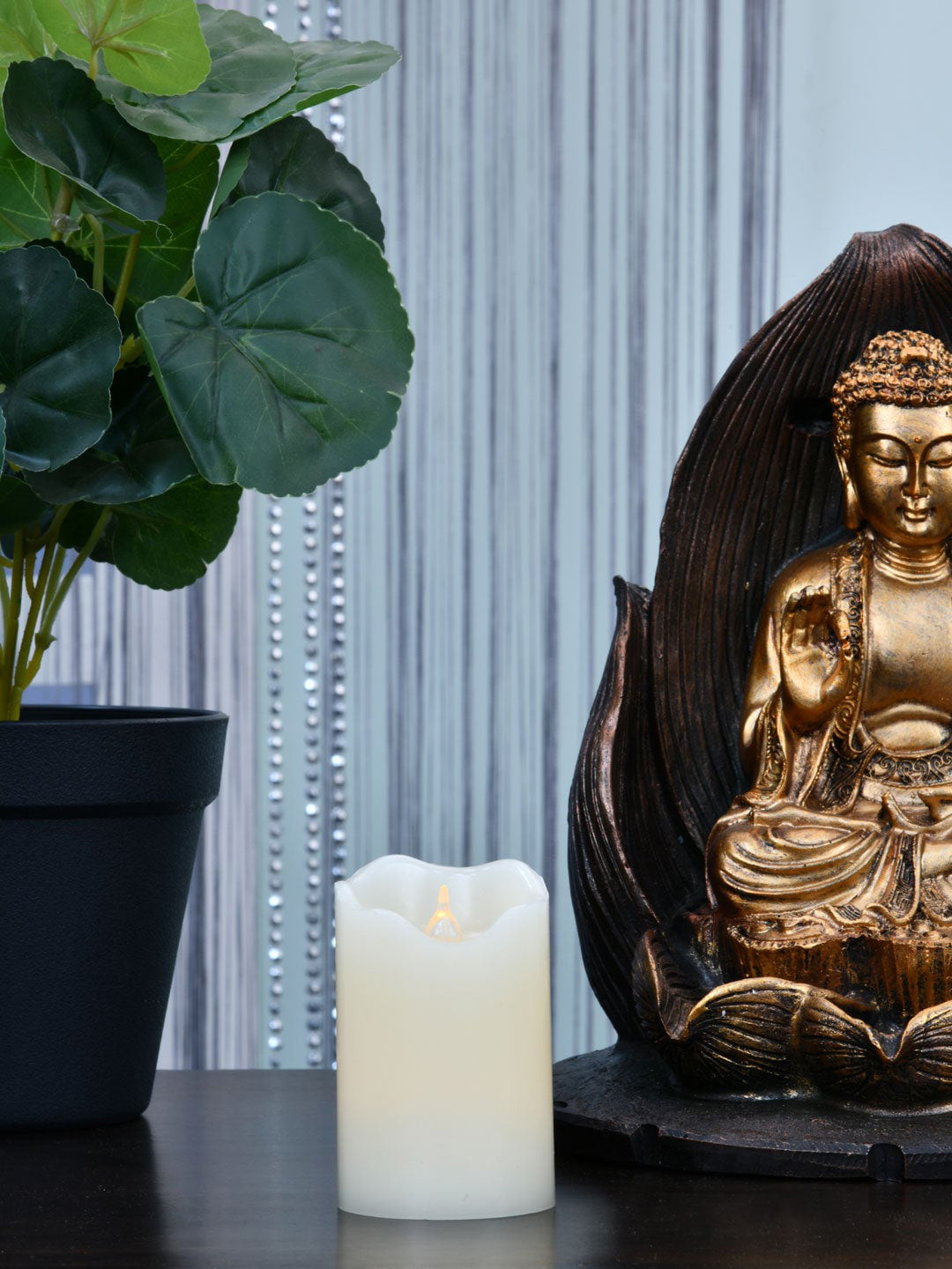 Buy Athome By Nilkamal White Plastic Led Candle - Candles for Unisex ...