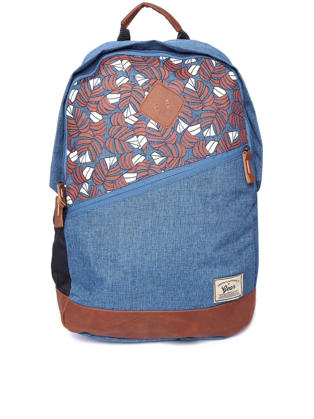 Buy Gear Unisex Blue Printed Forest Backpack - Backpacks for Unisex ...
