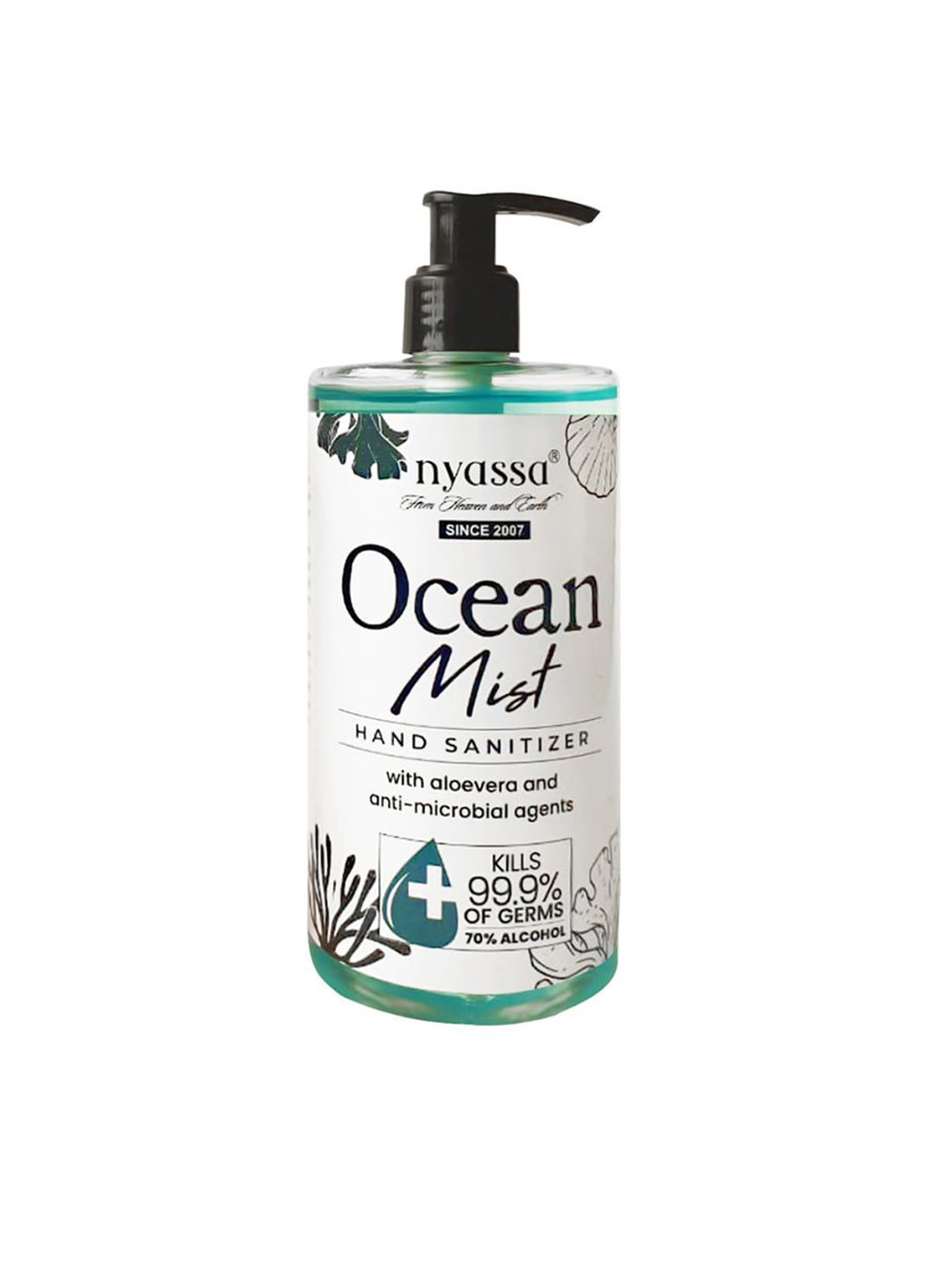 Buy Nyassa Ocean Mist Hand Sanitizer With Aloe Vera And Anti Microbial Agents 500ml - Hand ...