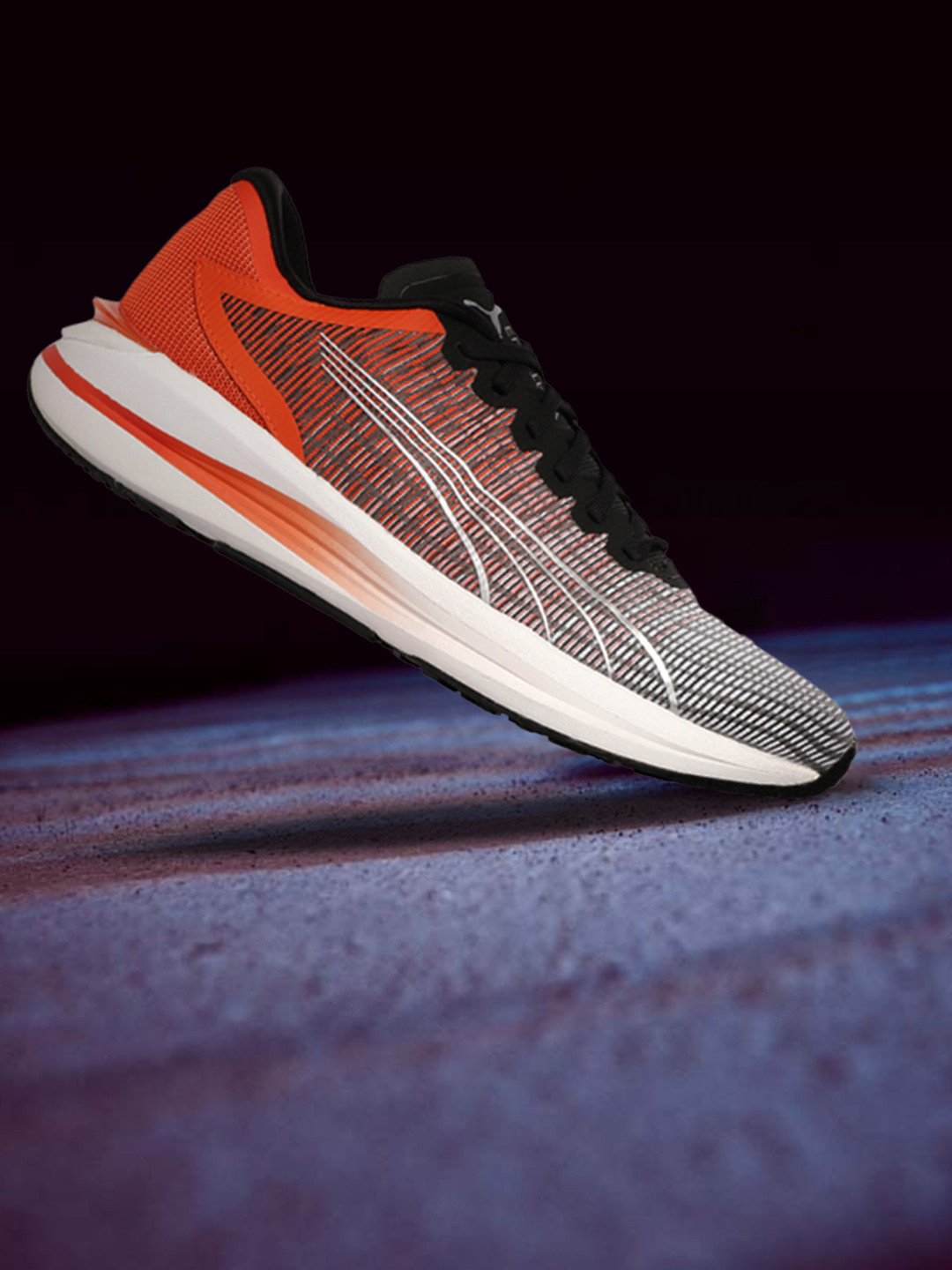 Buy Puma Men Silver & Coral Electrify Nitro Turn Running Shoes - Sports ...