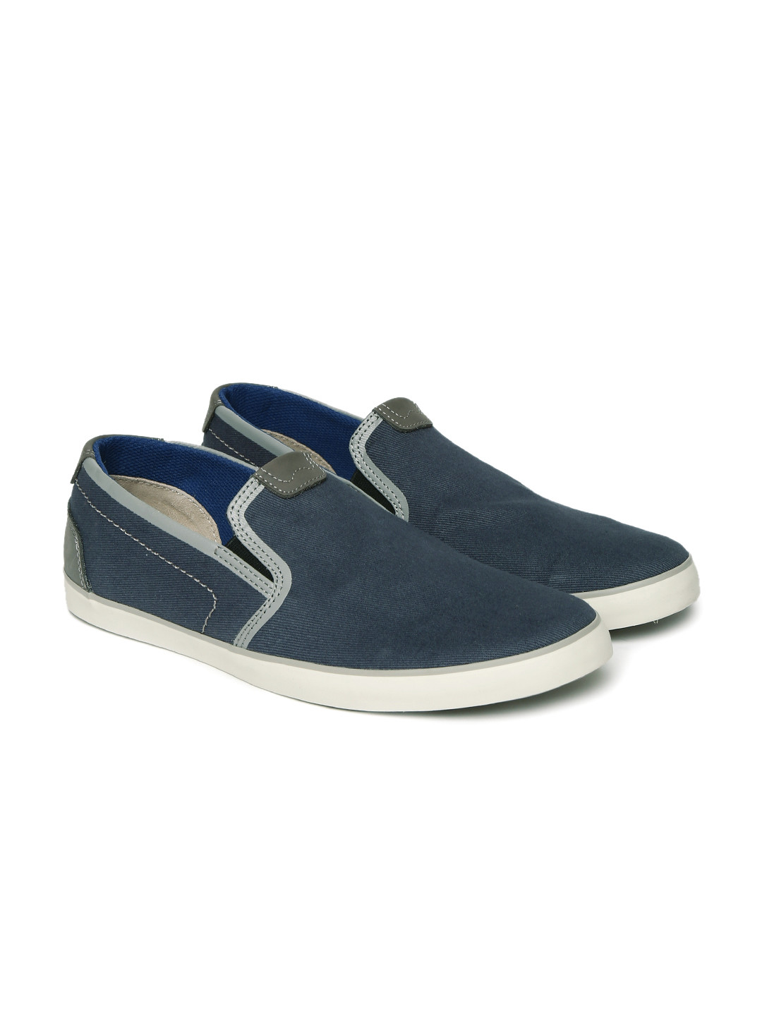 Buy Clarks Men Blue Slip On Rorric Sneakers - Casual Shoes for Men ...