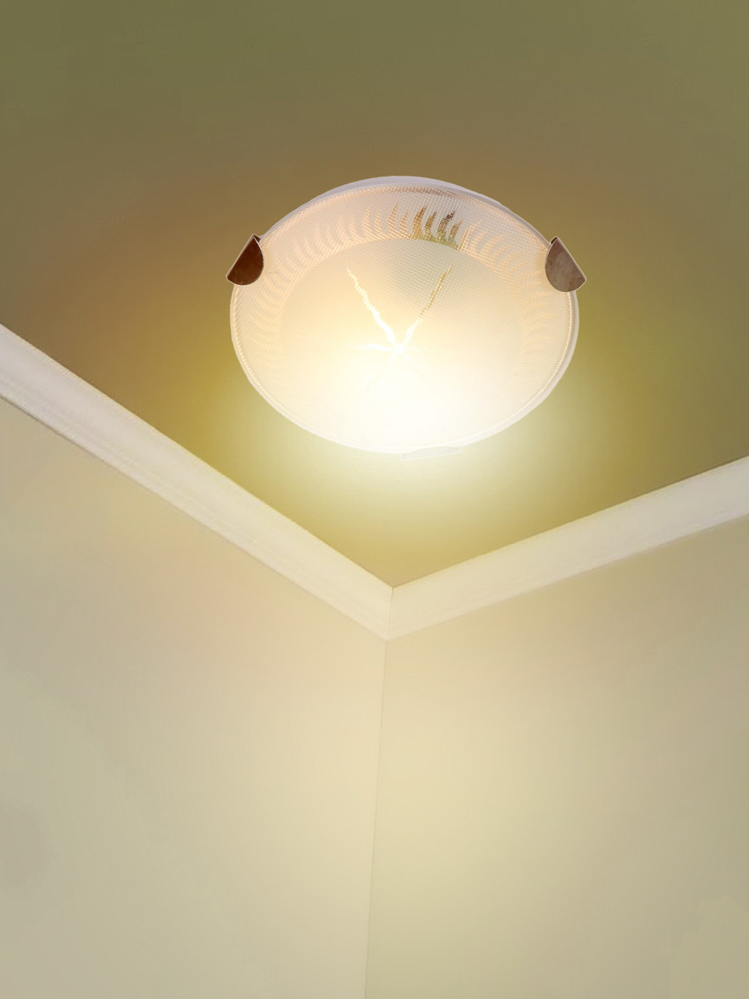 Buy MFD HOME FURNISHING White Solid Metal Ceiling Lamp - Ceiling Lamps ...