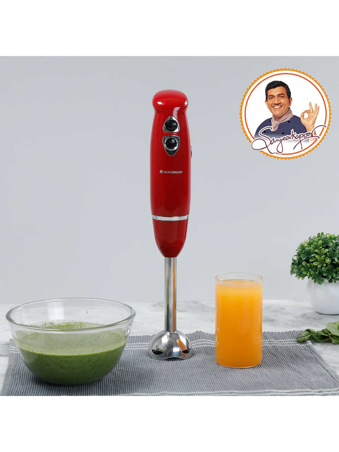 Buy Wonderchef Red Crimson Edge Hand Blender - Hand Blender for Unisex ...