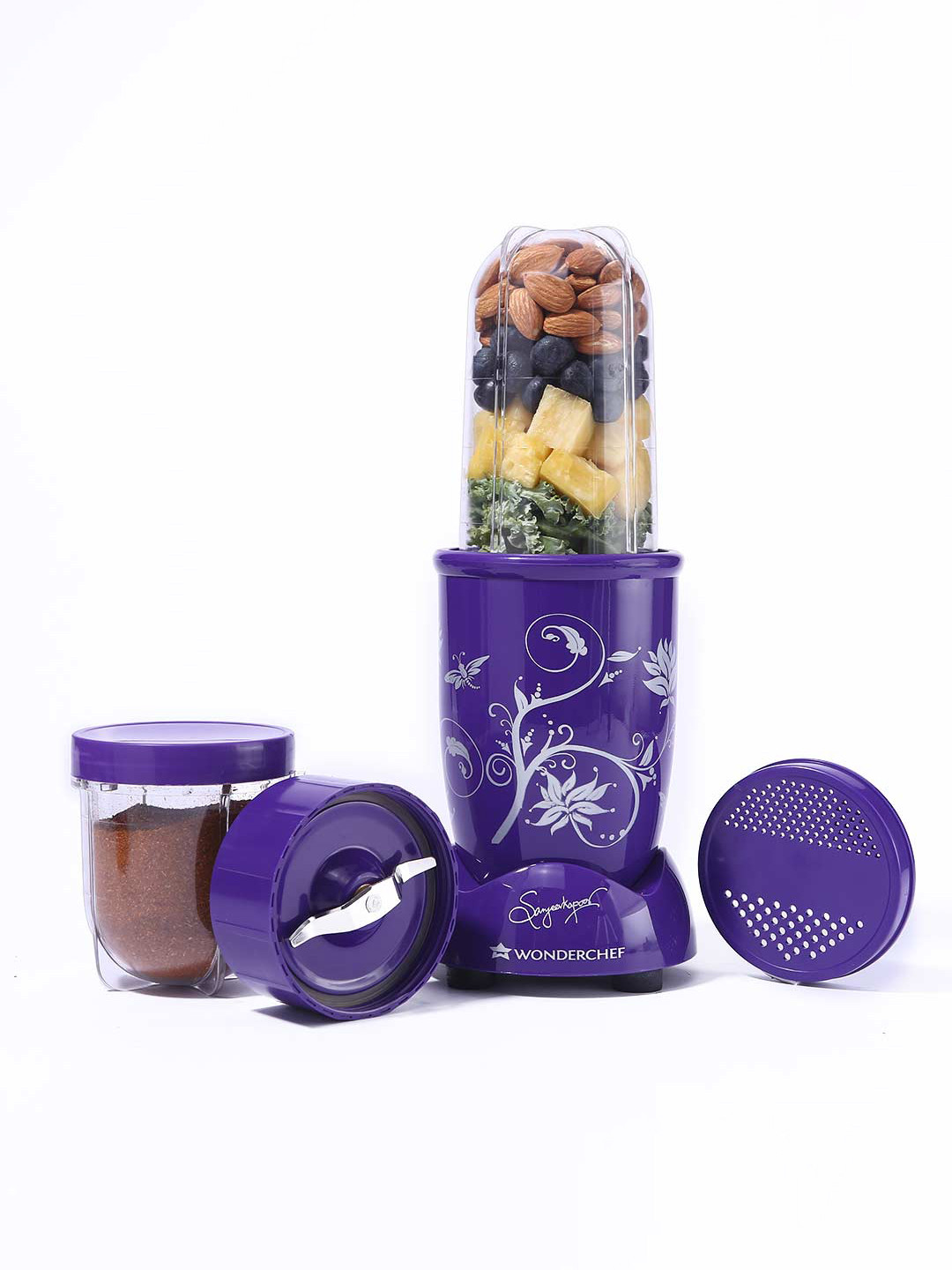 Buy Purple 2 Jar Nutri Blend Mixer Grinder & Blender 500 W - Juicer ...