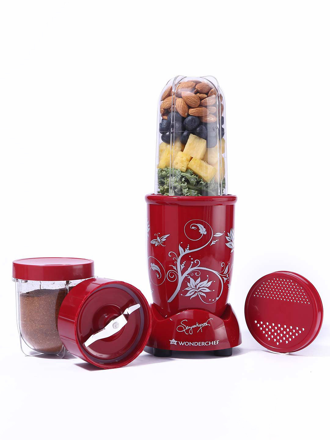 Buy Wonderchef Red 2 Jar Nutri Blend Mixer Grinder & Blender 500 W ...