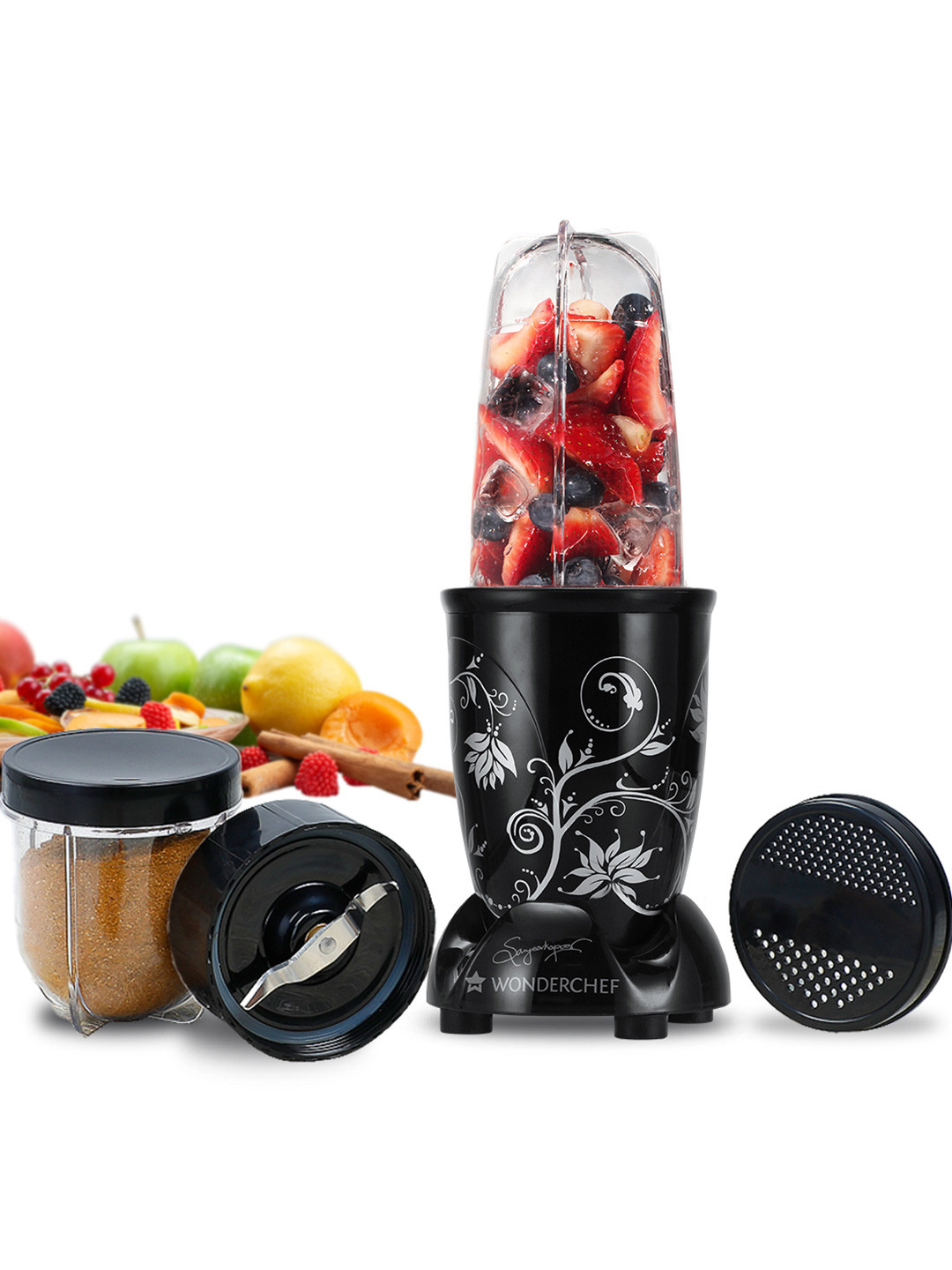 Buy Wonderchef Black 2 Jar Nutri Blend Mixer Grinder & Blender 500 W ...