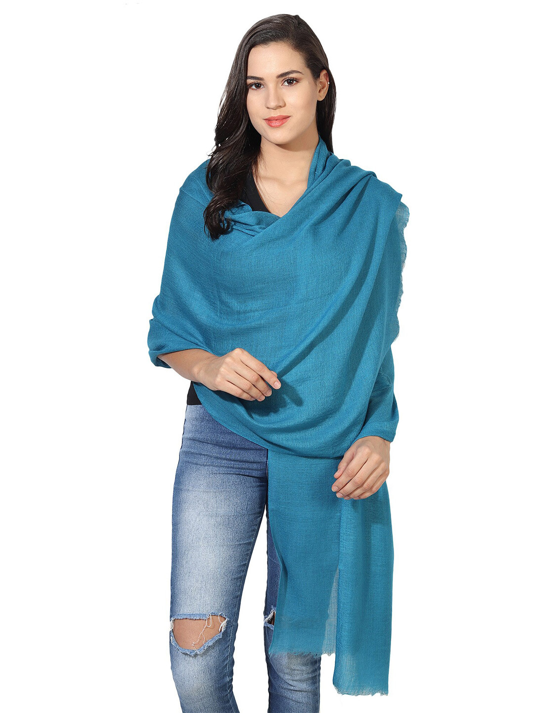 Buy MUFFLY Women Blue Stoles - Stoles for Women 18453502 | Myntra