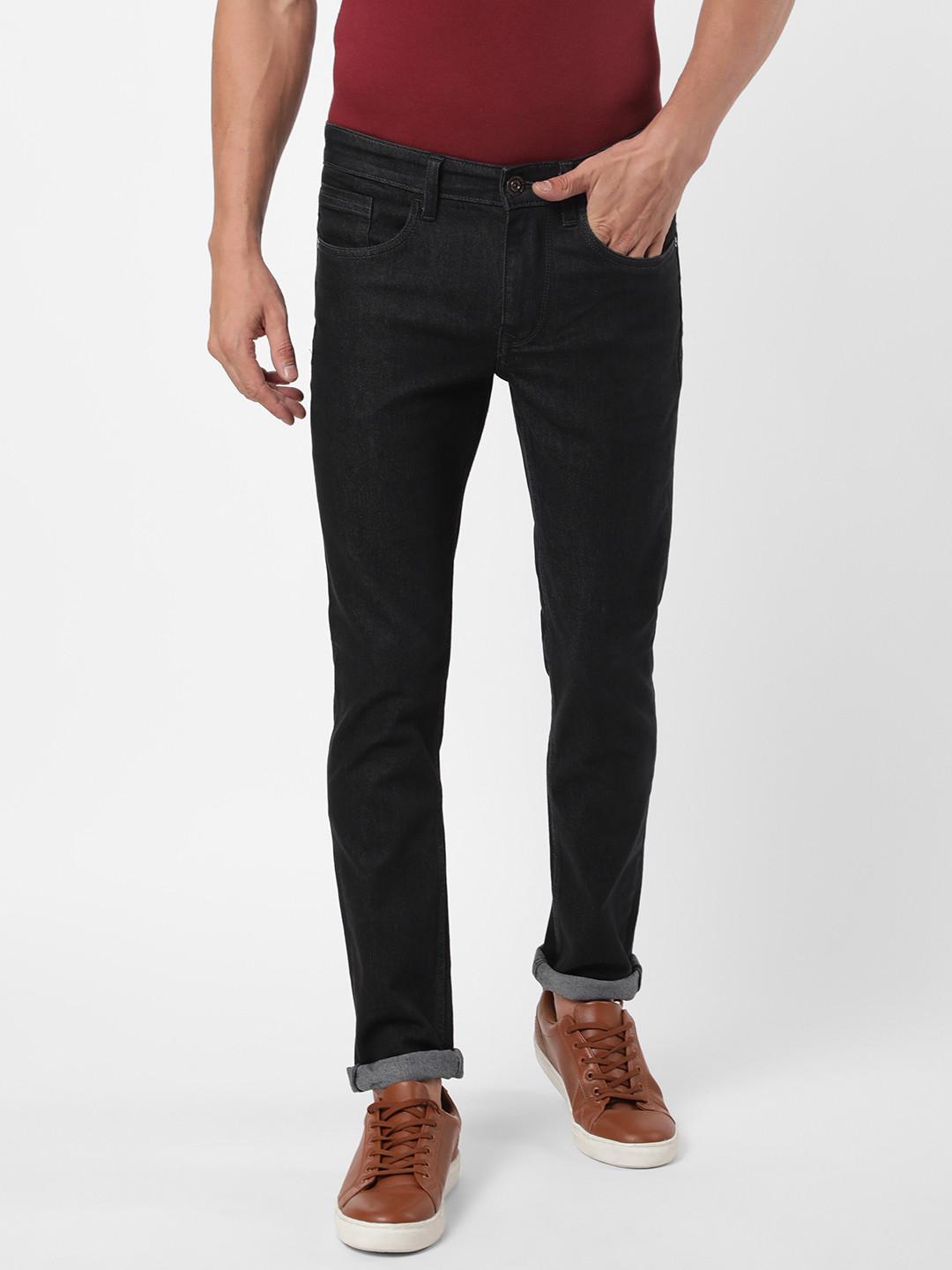 Buy AD By Arvind Men Black Jeans - Jeans for Men 18458008 | Myntra