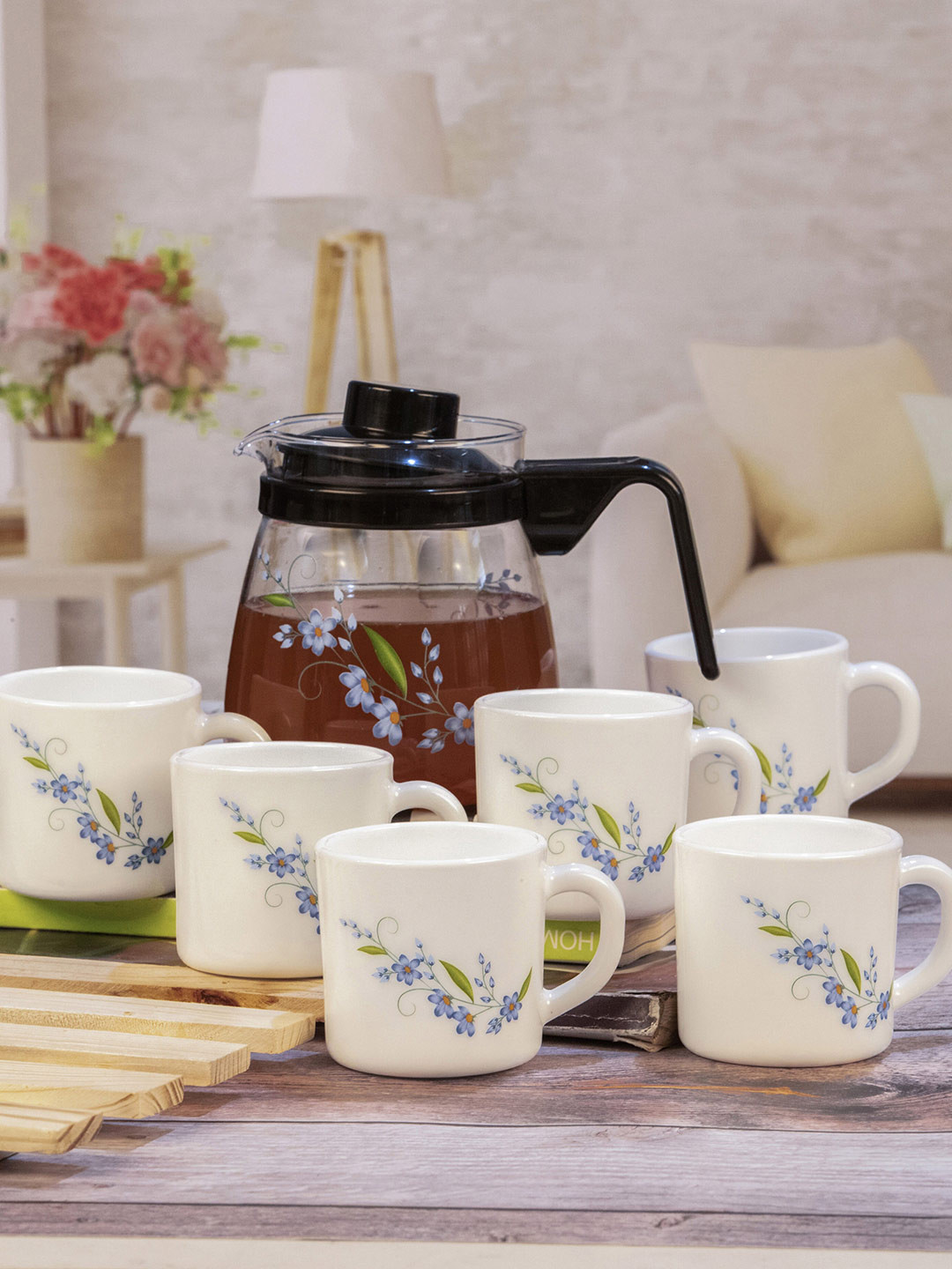 Buy Cello Unisex Transparent Cups And Mugs - Tea Set for Unisex ...