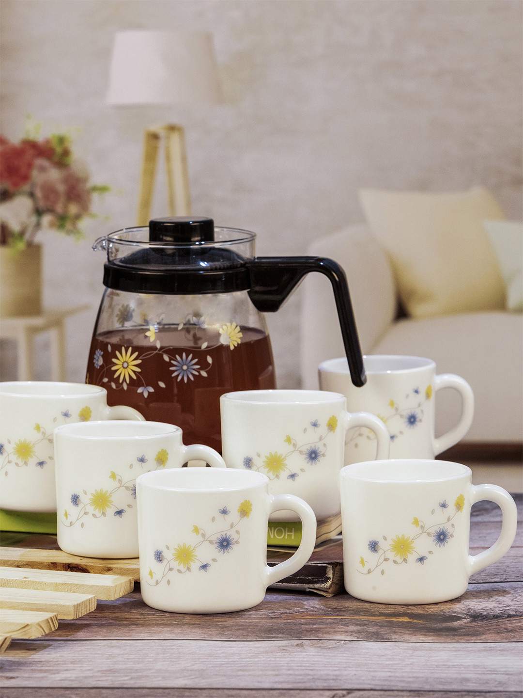 Buy Cello Unisex Transparent Cups And Mugs - Tea Set for Unisex ...