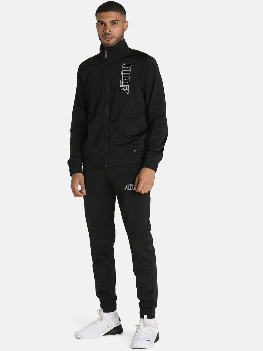 Buy Puma Men Black Solid Tracksuit - Tracksuits for Men 18463106 | Myntra