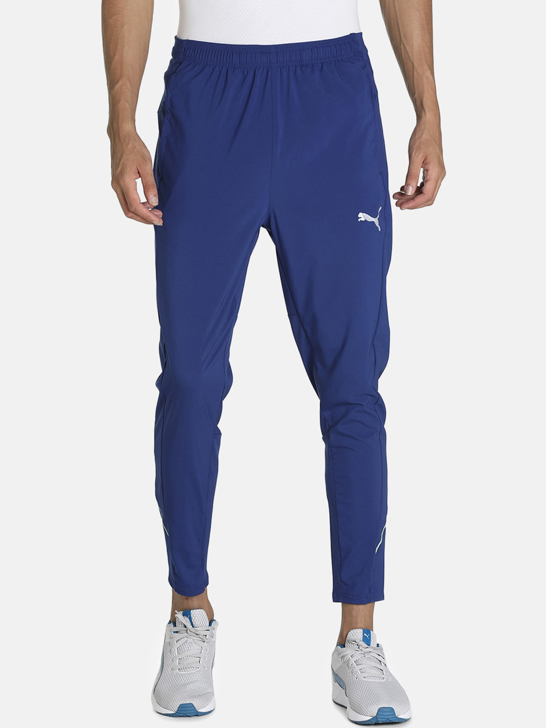 Buy Puma Men Blue Solid Track Pants - Track Pants for Men 18463158 | Myntra